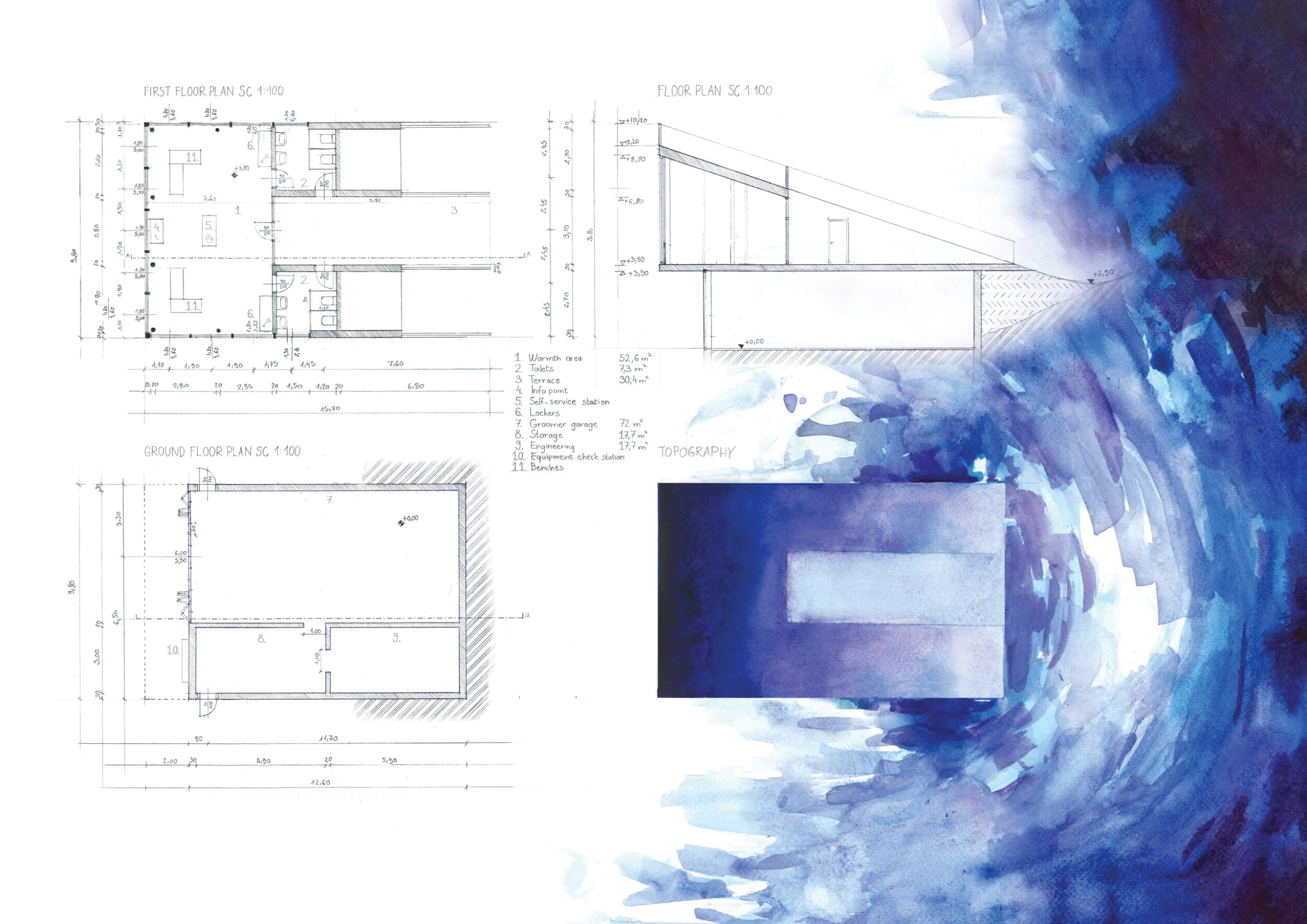 Architecture project // Charred Wooden Shingles and Cross-Laminated ...