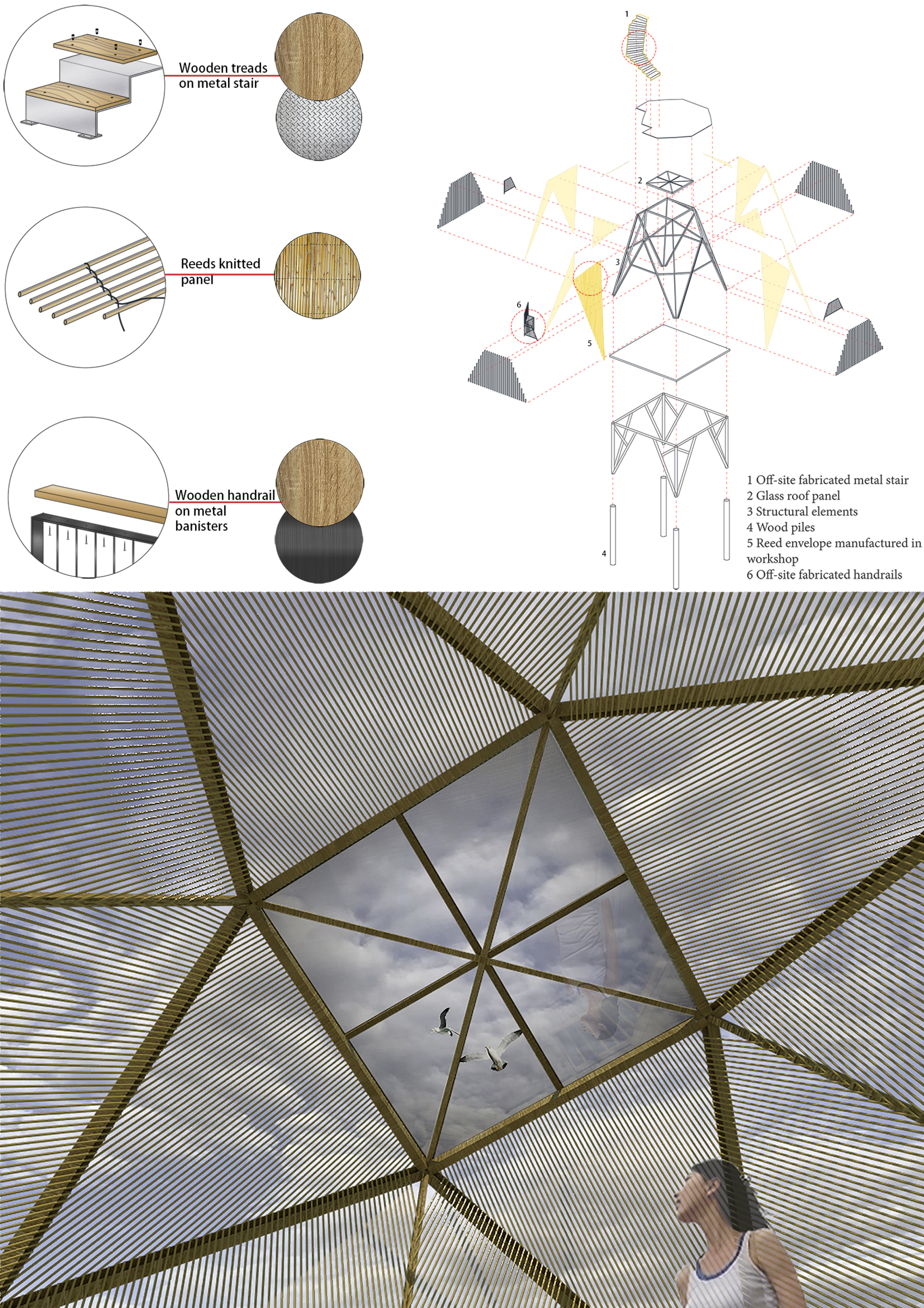 Architecture project // Elevated Observation Platform Crafted from ...