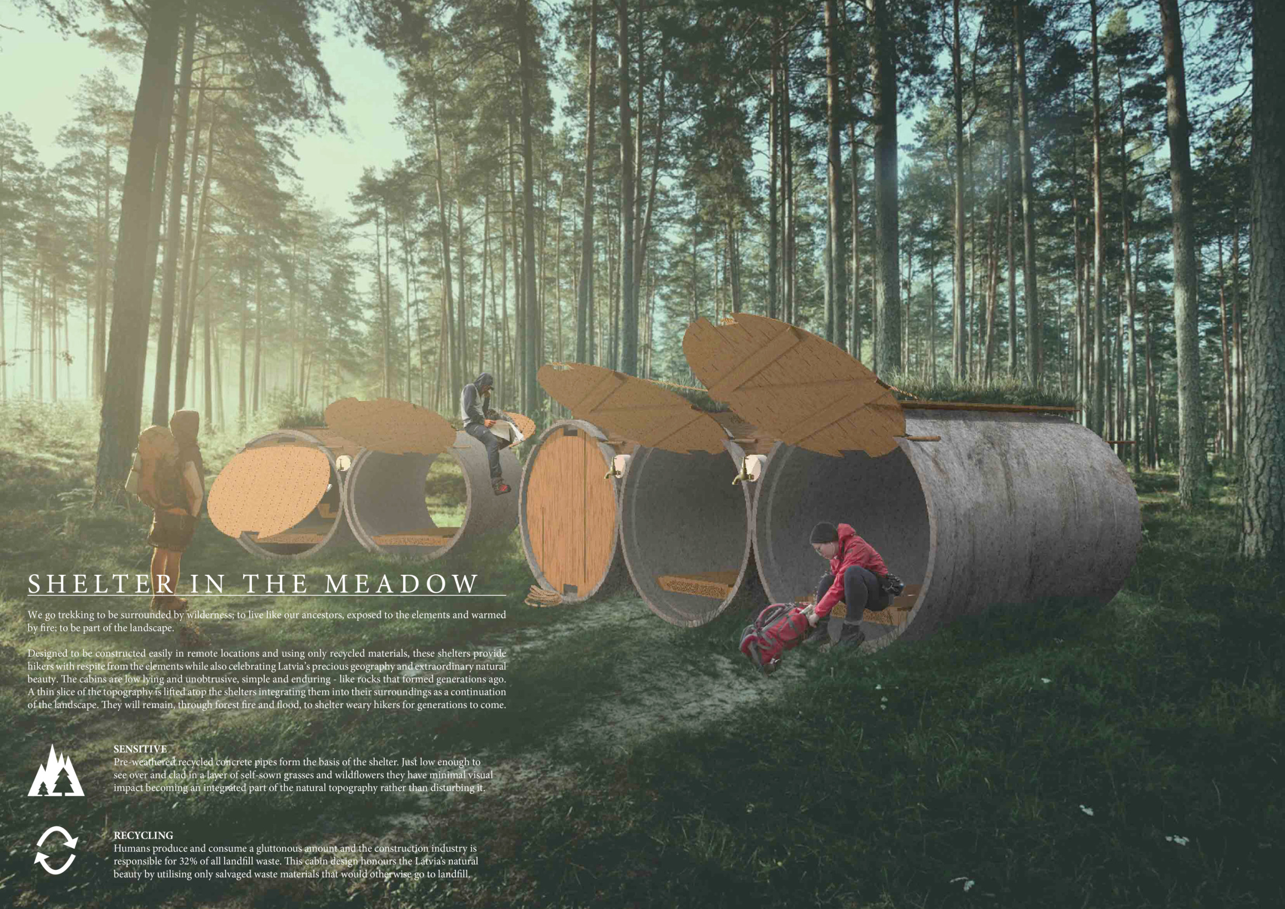 Architecture project // Turf-Capped Precast Structures That Harmonize ...