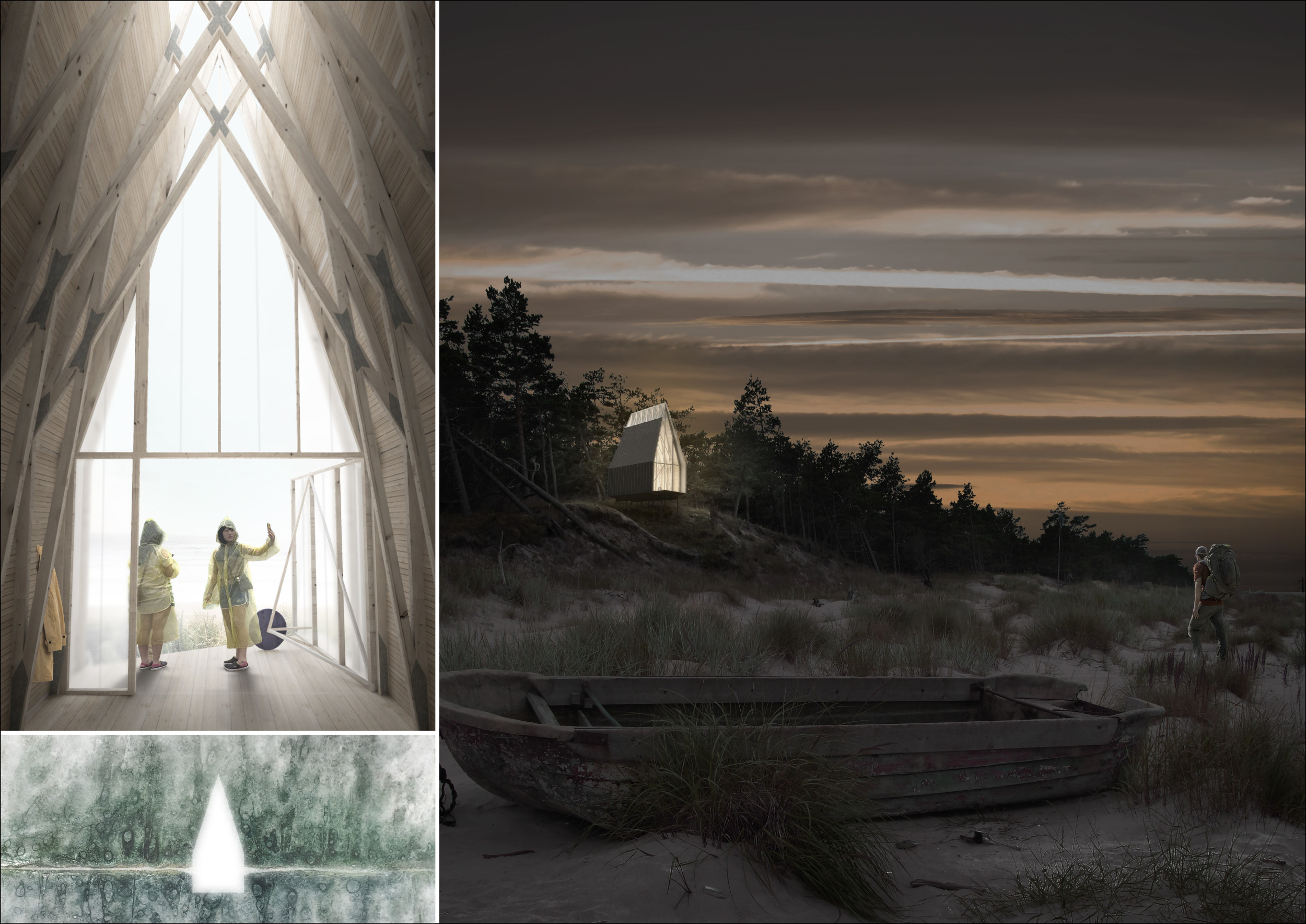 Architecture project // Elevated Retreat with Gabled Roof and ...