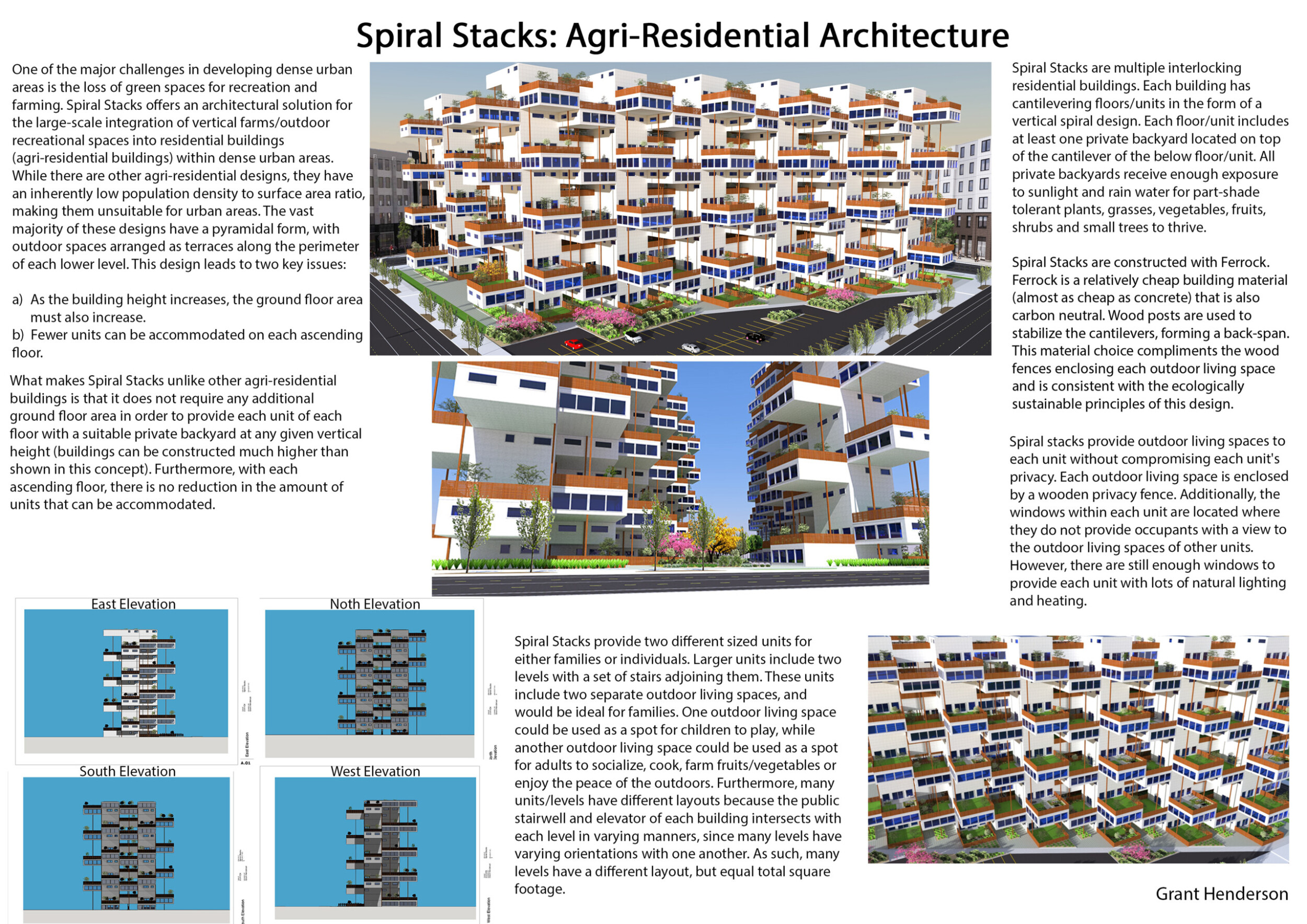 Architecture project // Spiral Geometry Featuring Ferrock and Private ...