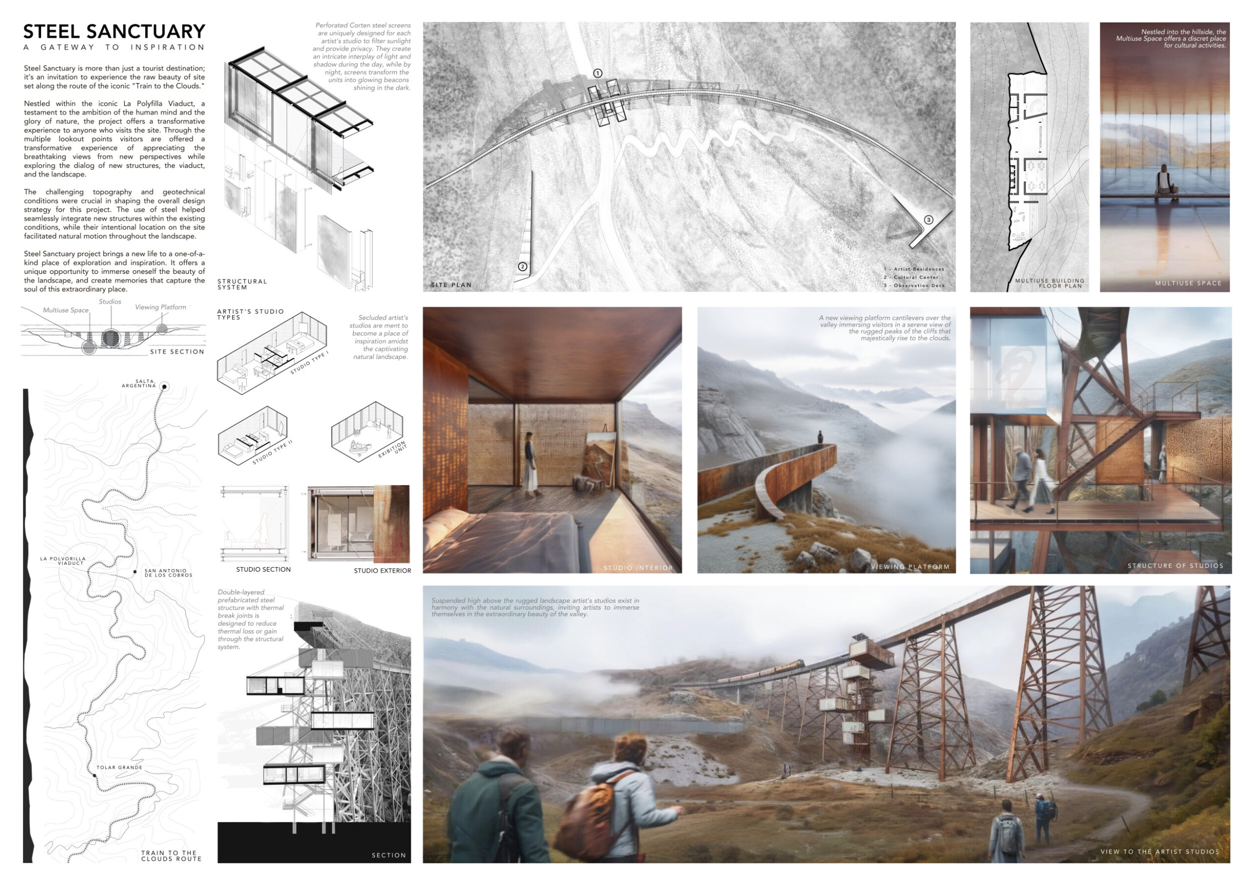 Architecture project // Corten Steel Structures Elevate Artistic Spaces ...