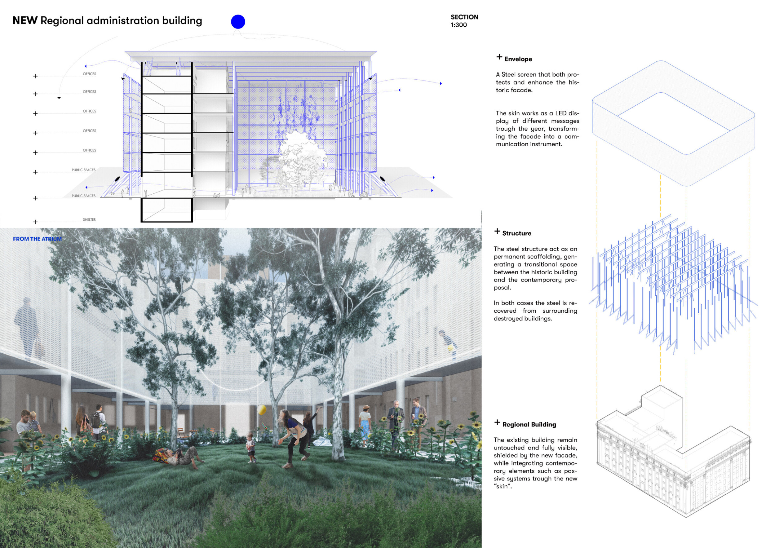 Architecture project // Repurposed Rubble and Steel Beams Transforming ...