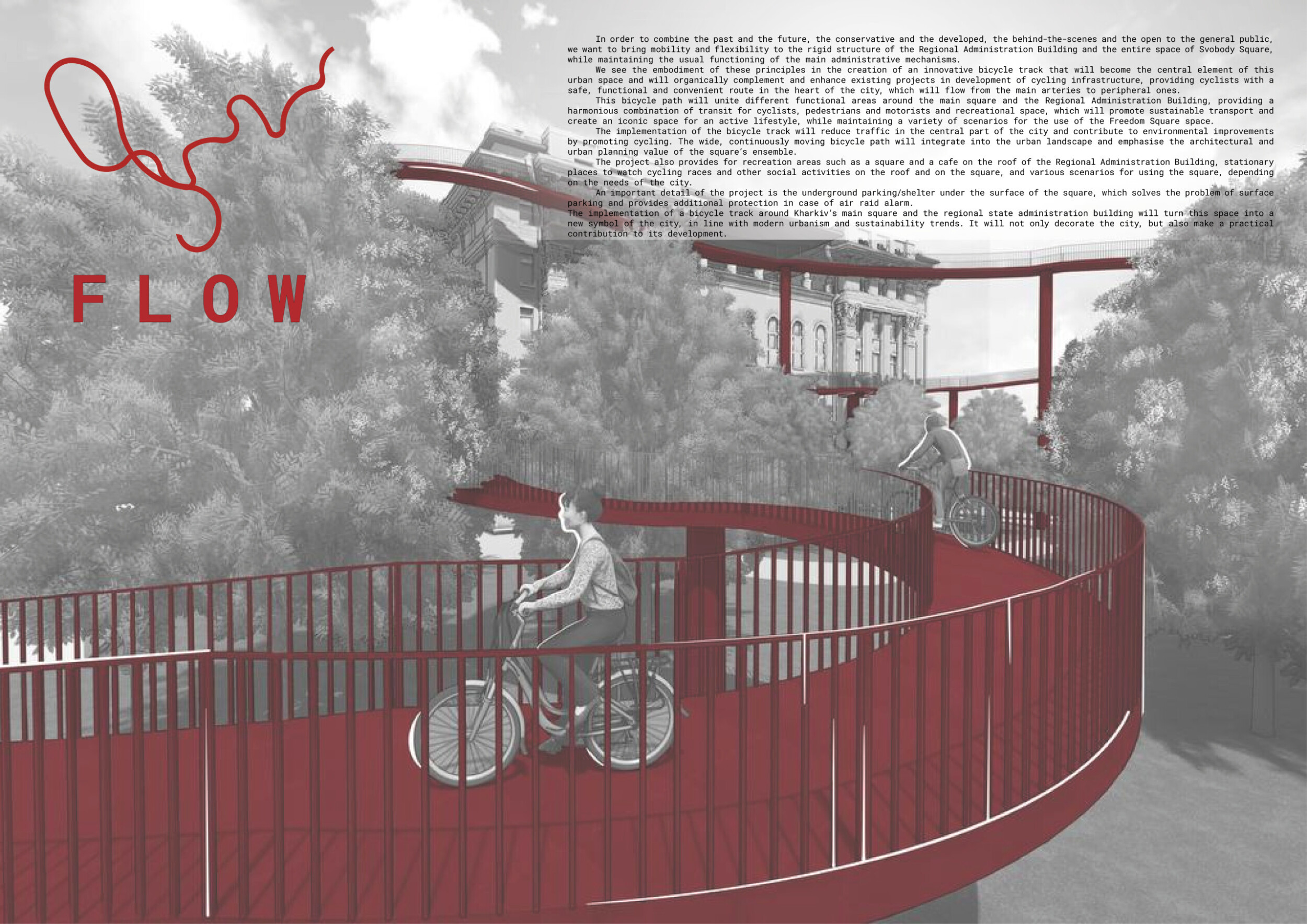 Architecture project // Elevated Bicycle Pathways and Sustainable Steel ...