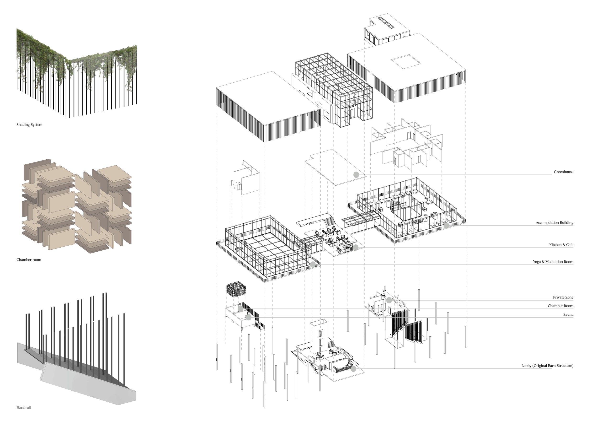 Architecture project // Elevated Stone Structures Embracing Nature with ...
