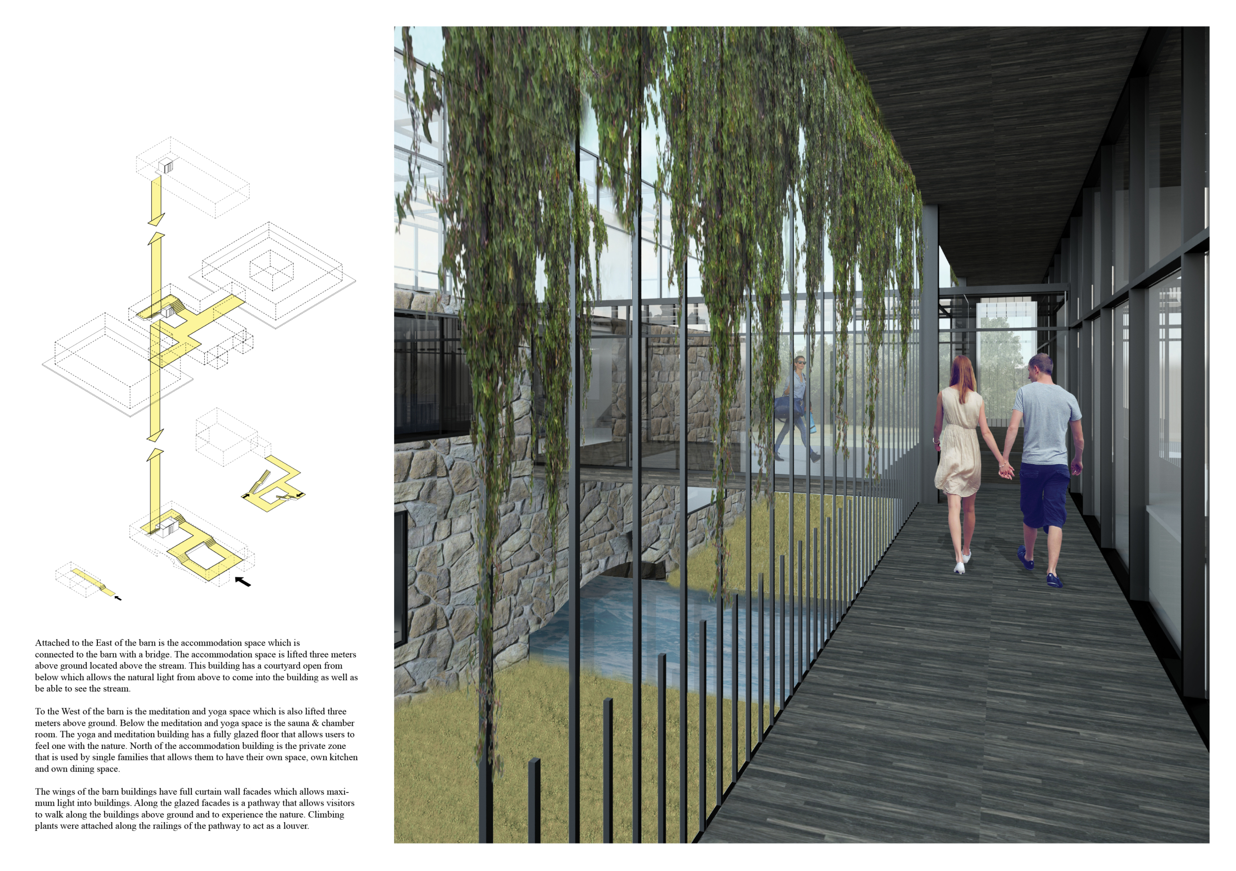 Architecture project // Elevated Stone Structures Embracing Nature with ...