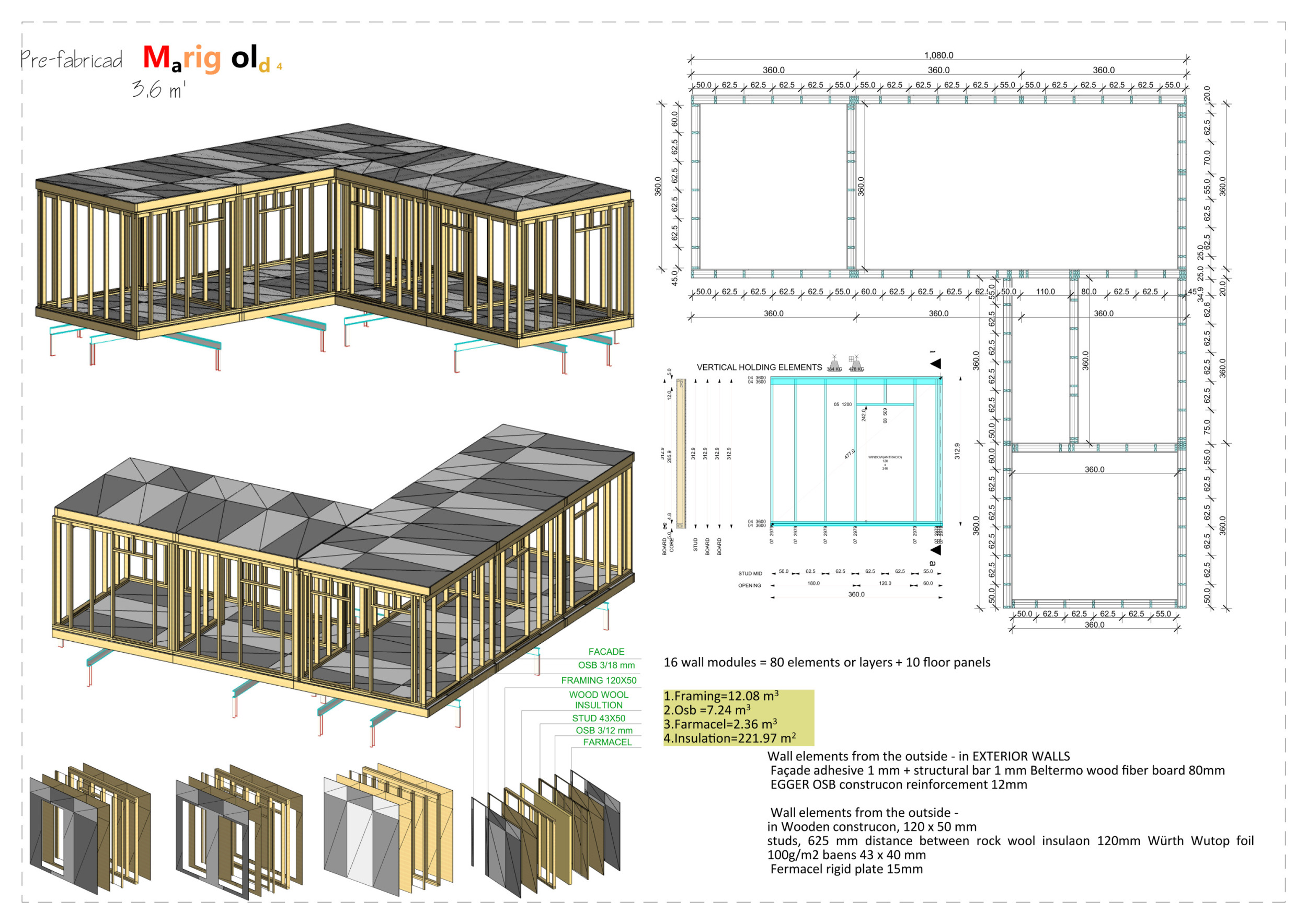 Architecture project // L-Shaped Living Units with Efficient Wood Frame ...