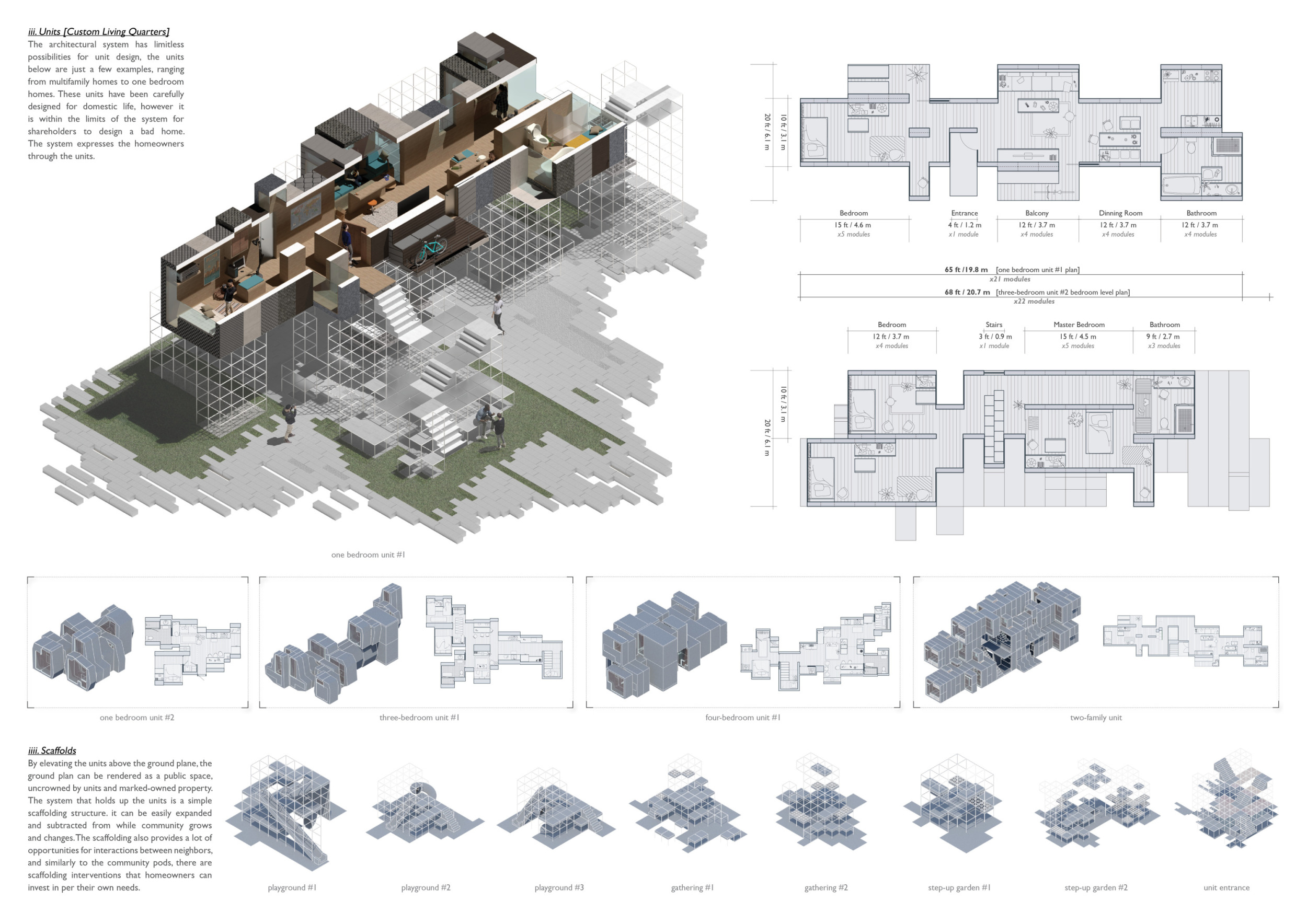 Architecture project // Community Pods Supported by Structural ...