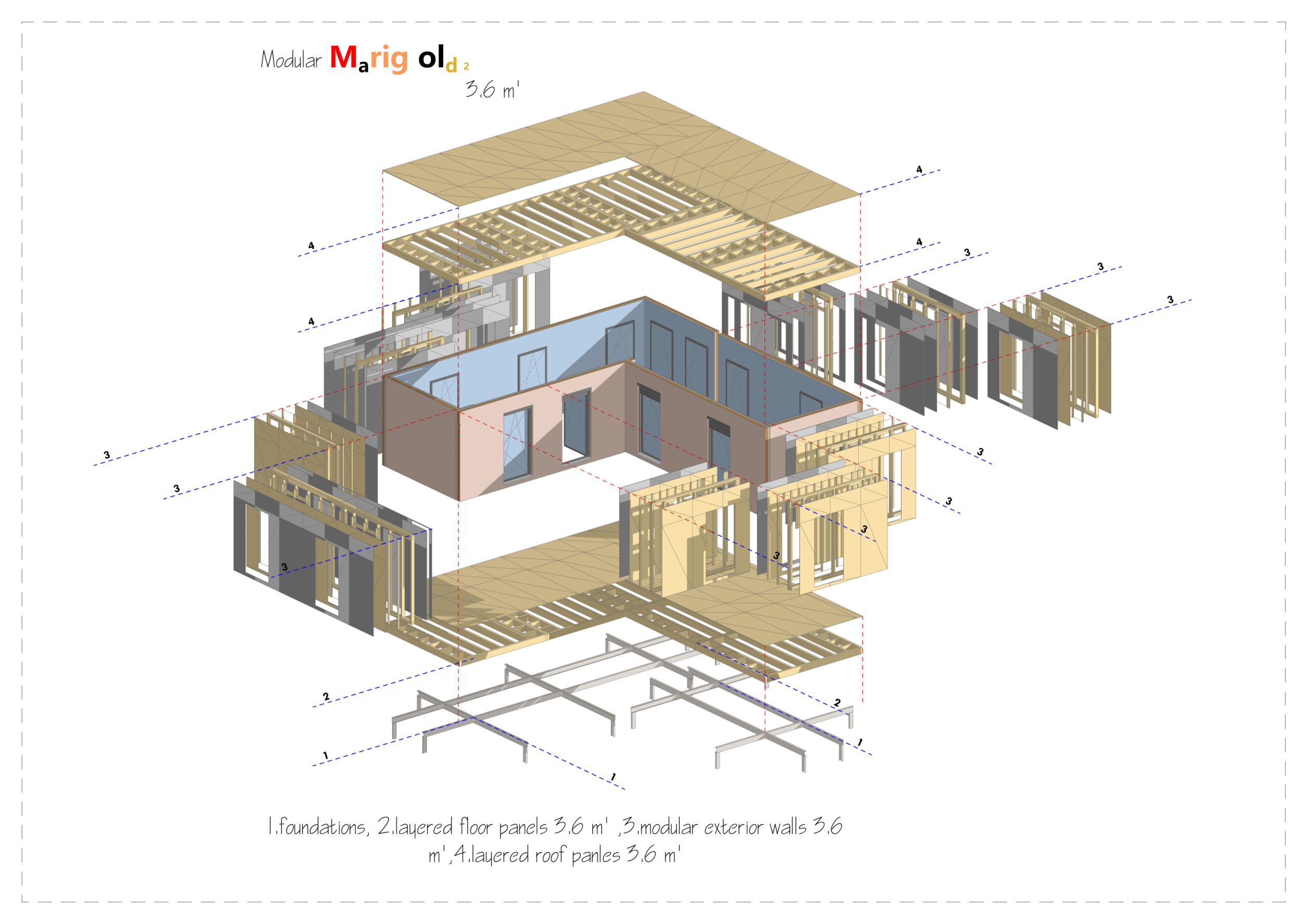 Architecture project // L-Shaped Living Units with Efficient Wood Frame ...