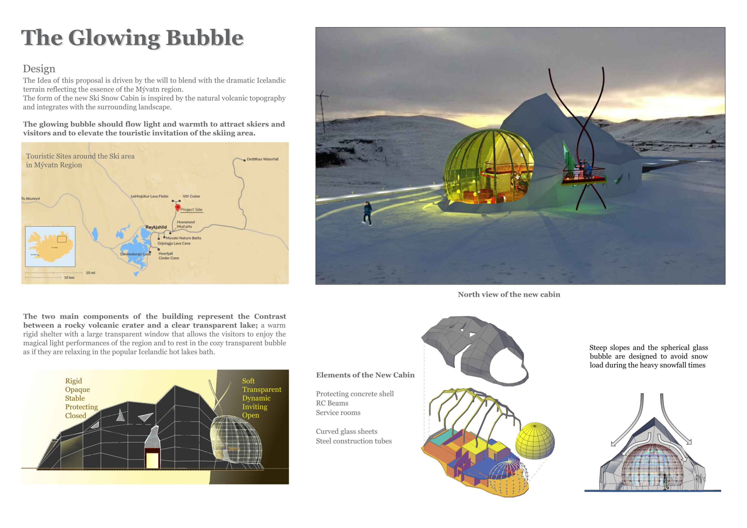 Architecture project // Spherical Glass Bubble Designed with Reinforced ...