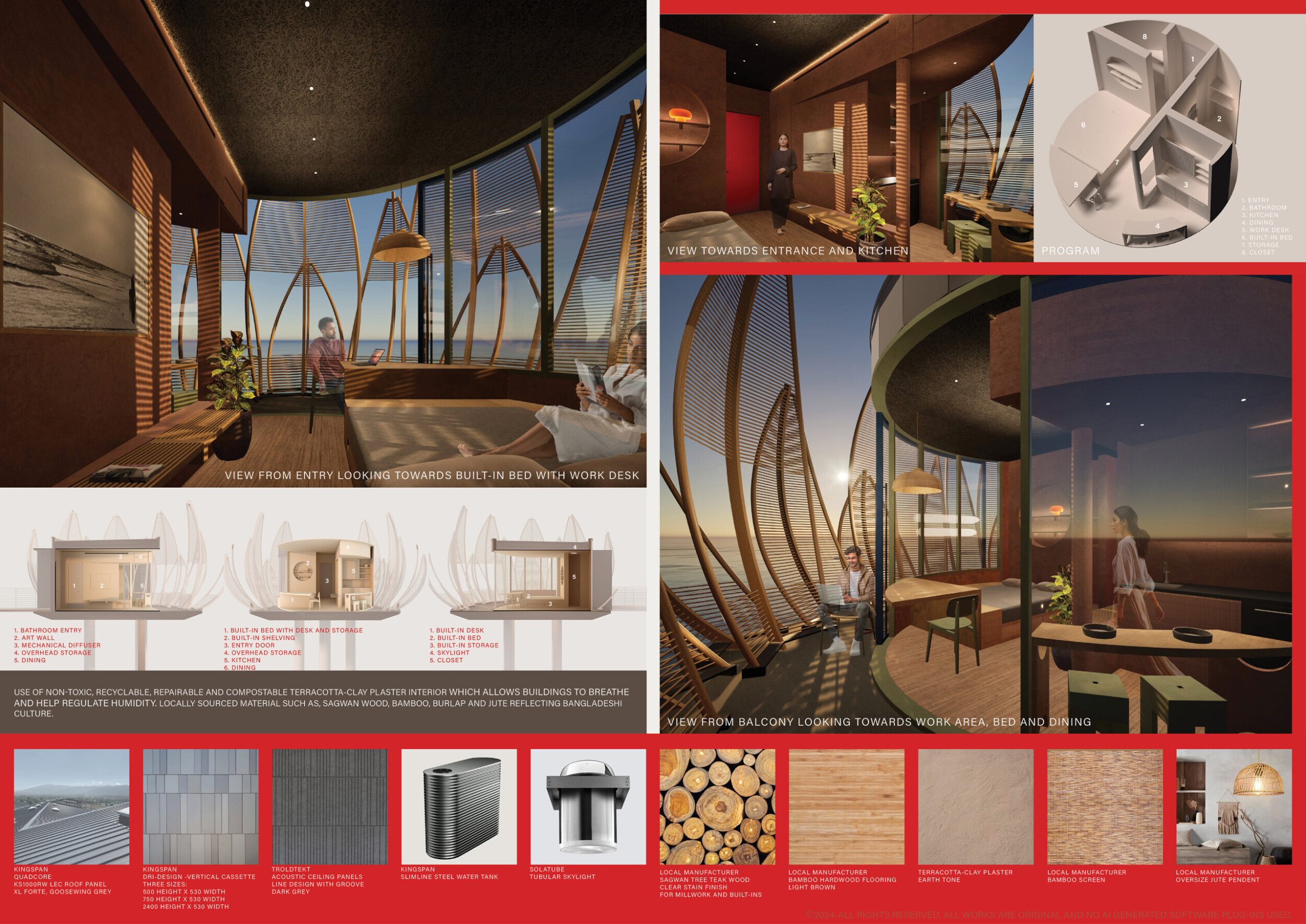 Architecture project // Elevated Living Spaces Crafted with Bamboo and ...