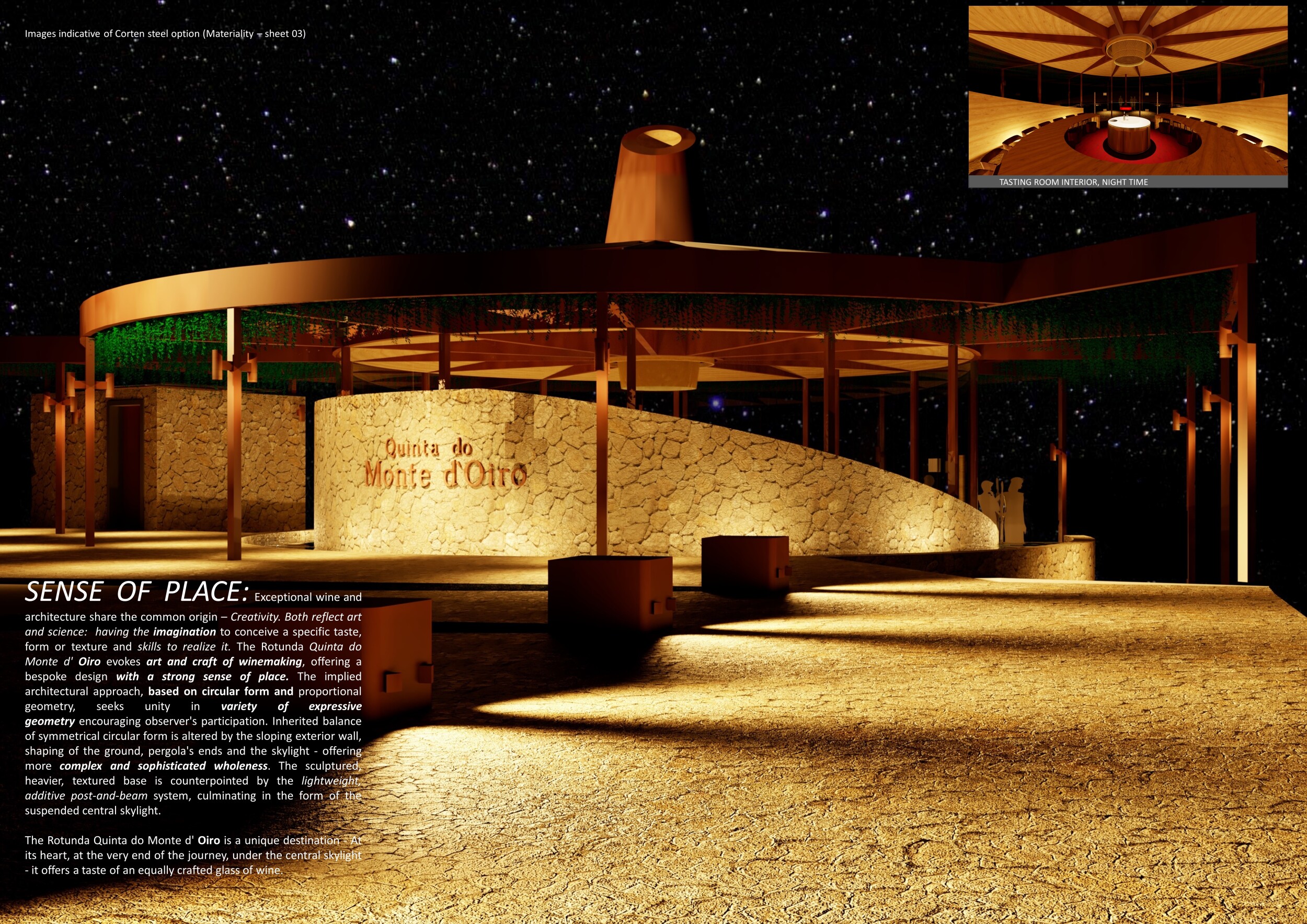 Architecture project // Corten Steel Pavilion Embracing Natural Views ...