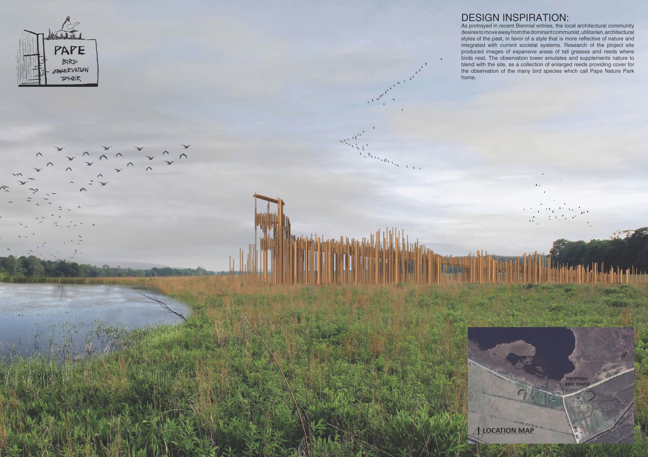 Architecture project // Curvilinear Observation Tower Crafted from ...