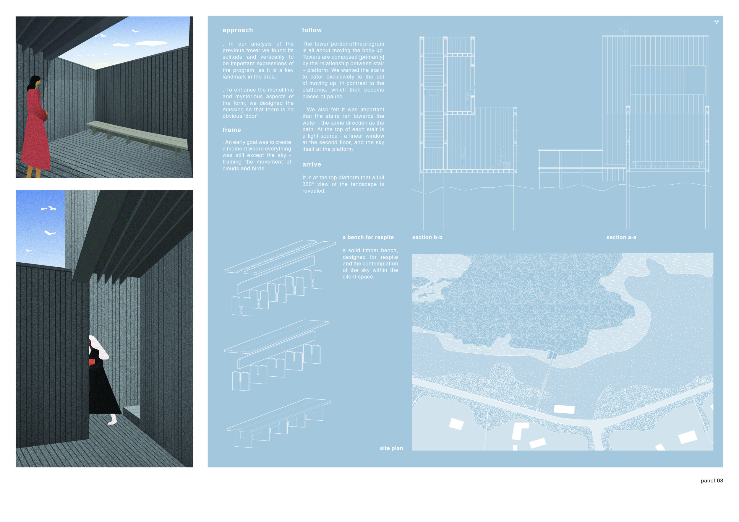 Architecture project // Lattice-Clad Observation Tower Constructed with ...