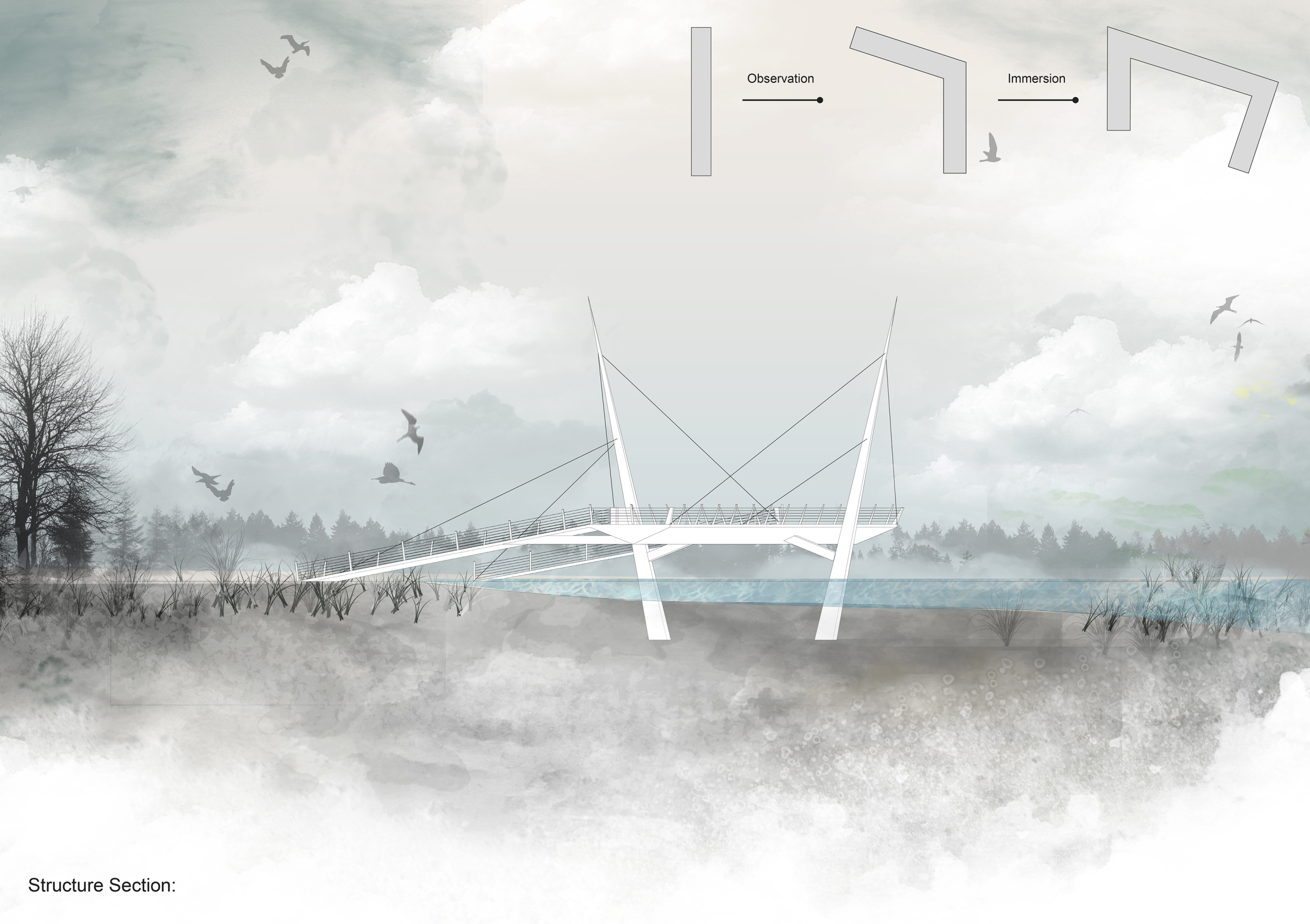 Architecture project // Elevated Observation Platform Crafted with ...