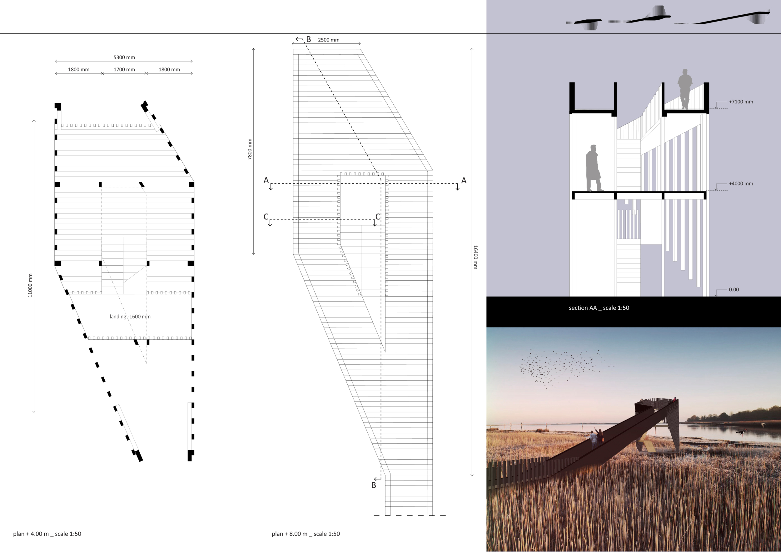 Architecture project // Charred Wood Integration in a Contextual Linear ...
