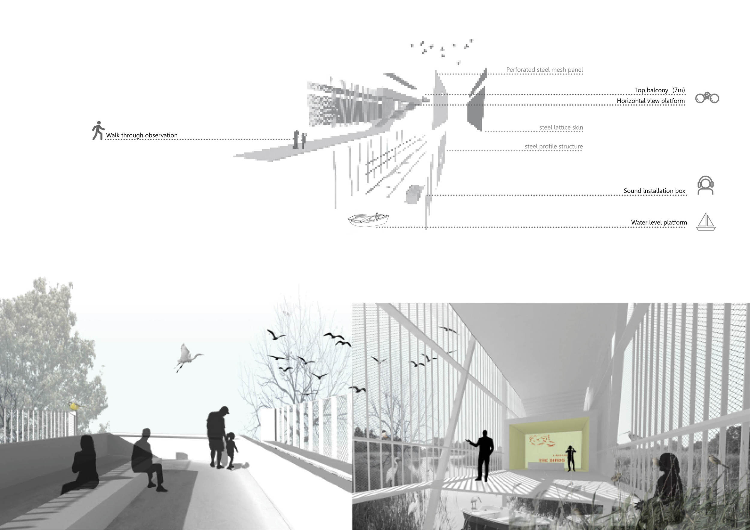Architecture project // Perforated Steel Mesh Panels Create Engaging ...