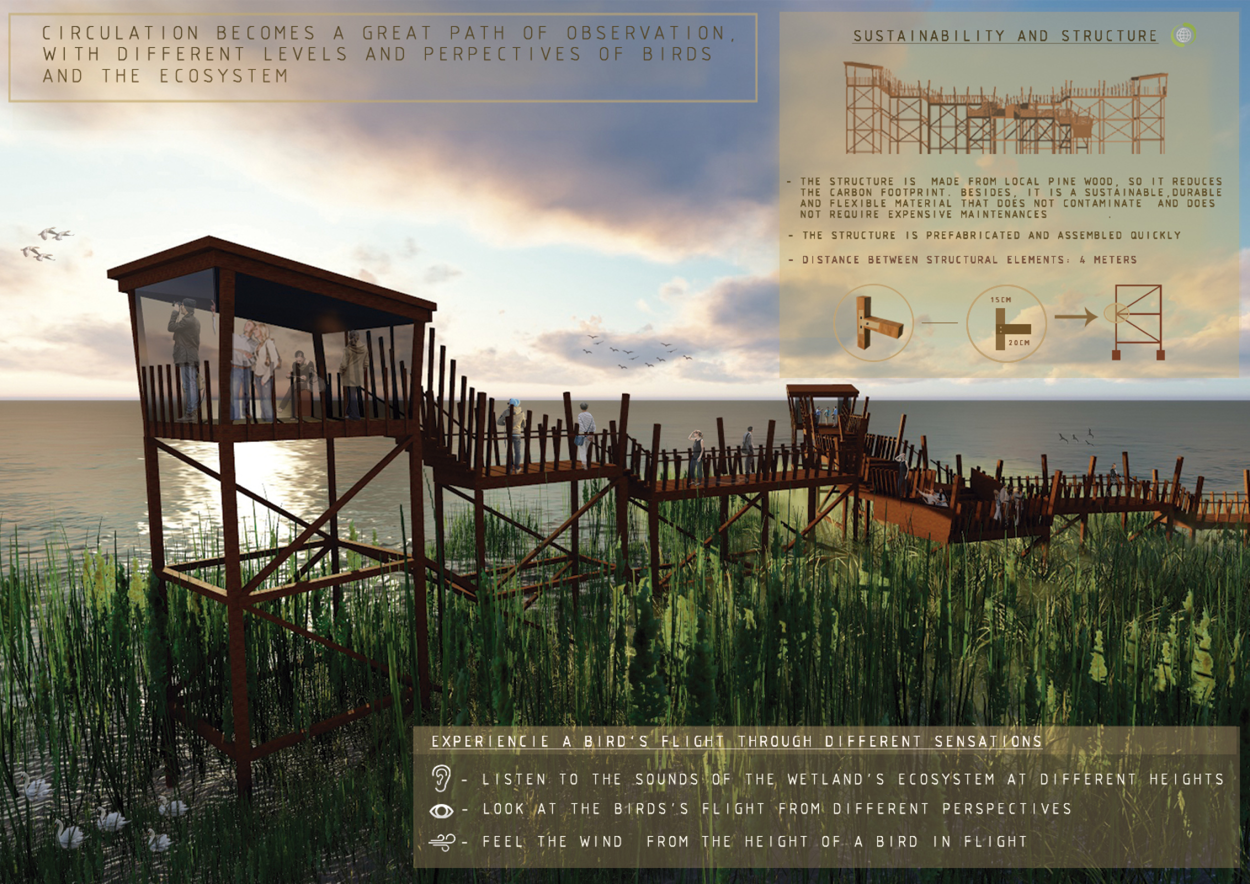 Architecture project // Elevated Observation Platforms Crafted from ...