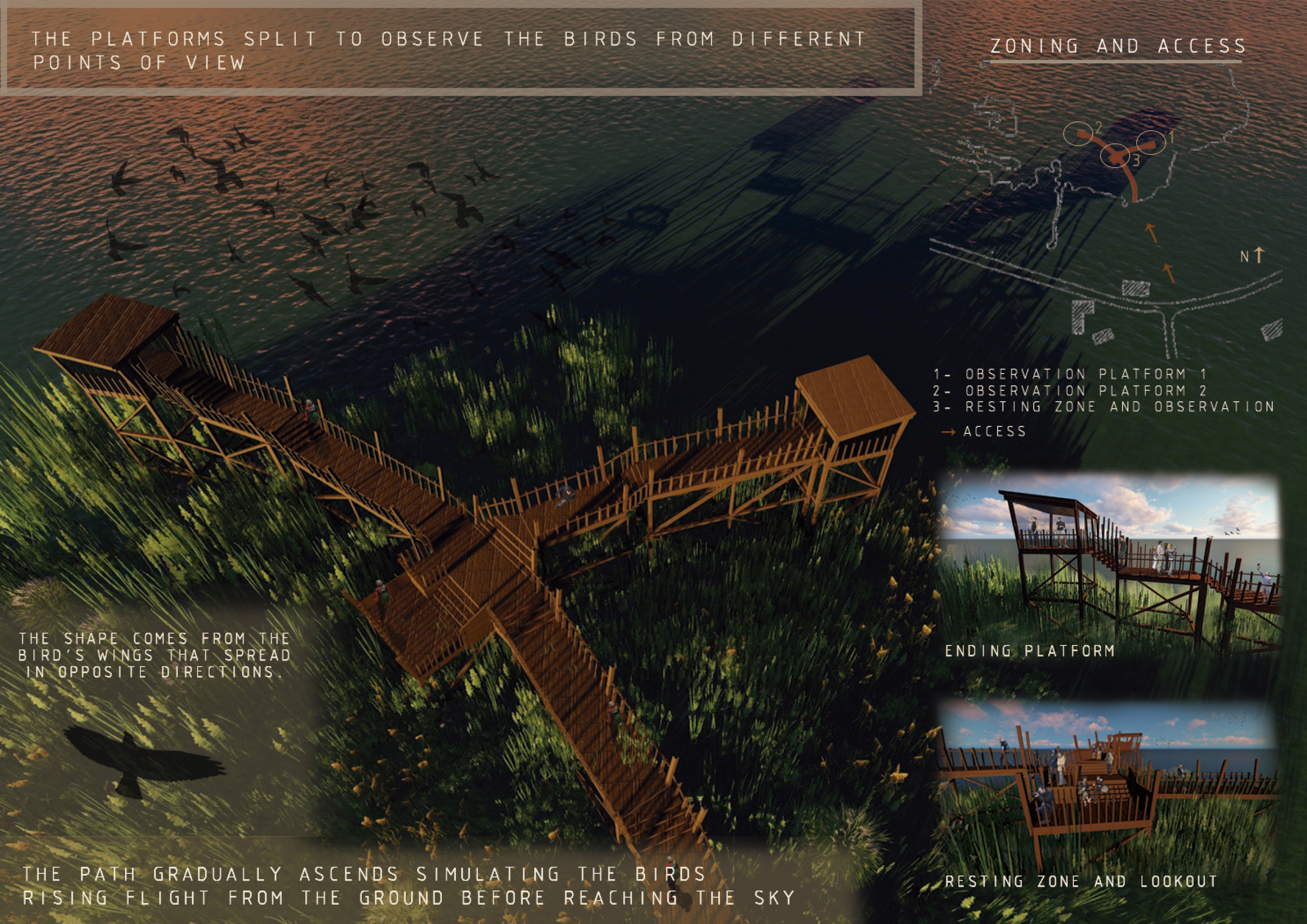 Architecture project // Elevated Observation Platforms Crafted from ...