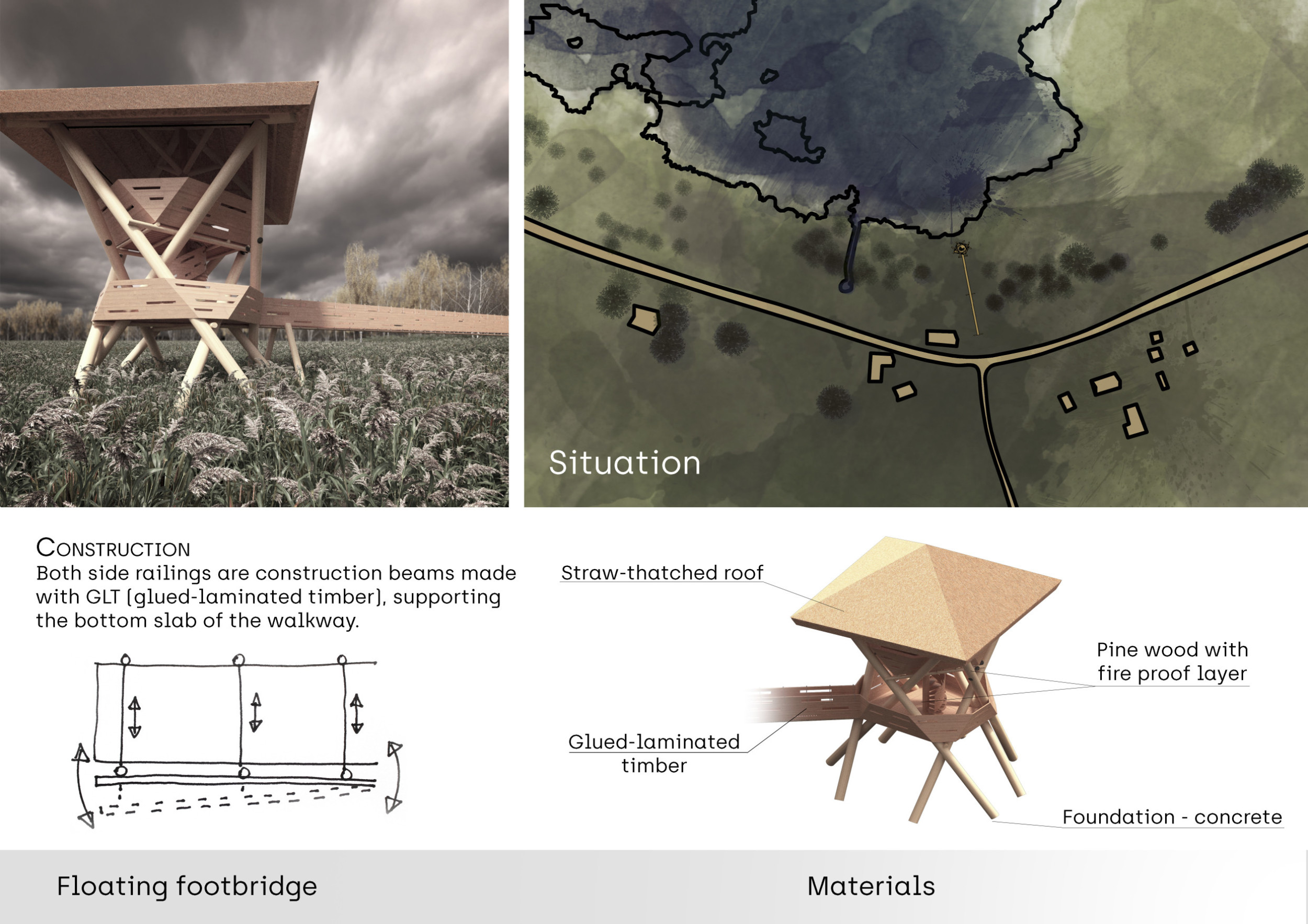 Architecture project // Elevated Observation Point Crafted from Glued ...