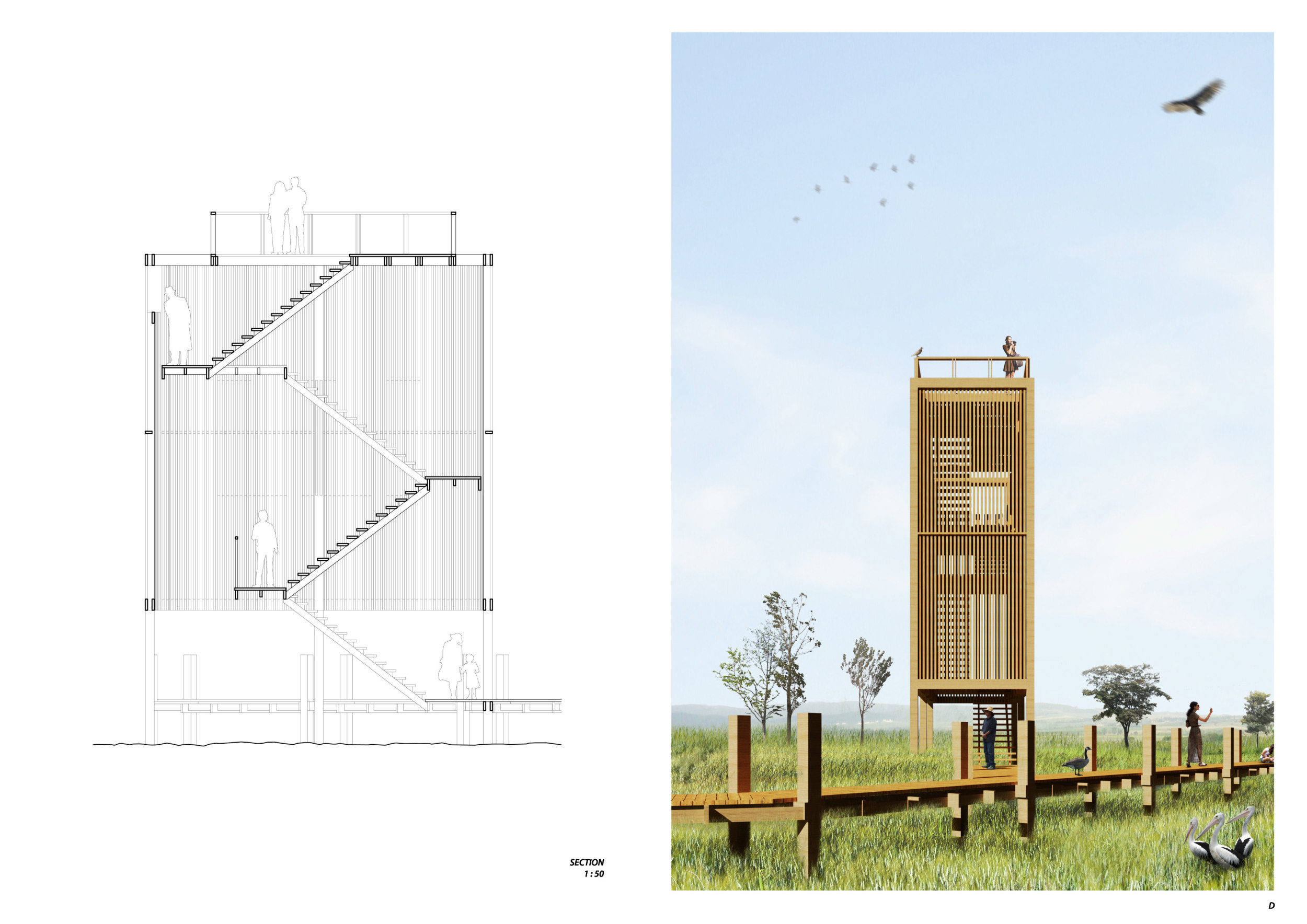Architecture project // Nest-Inspired Structure Featuring Charred ...