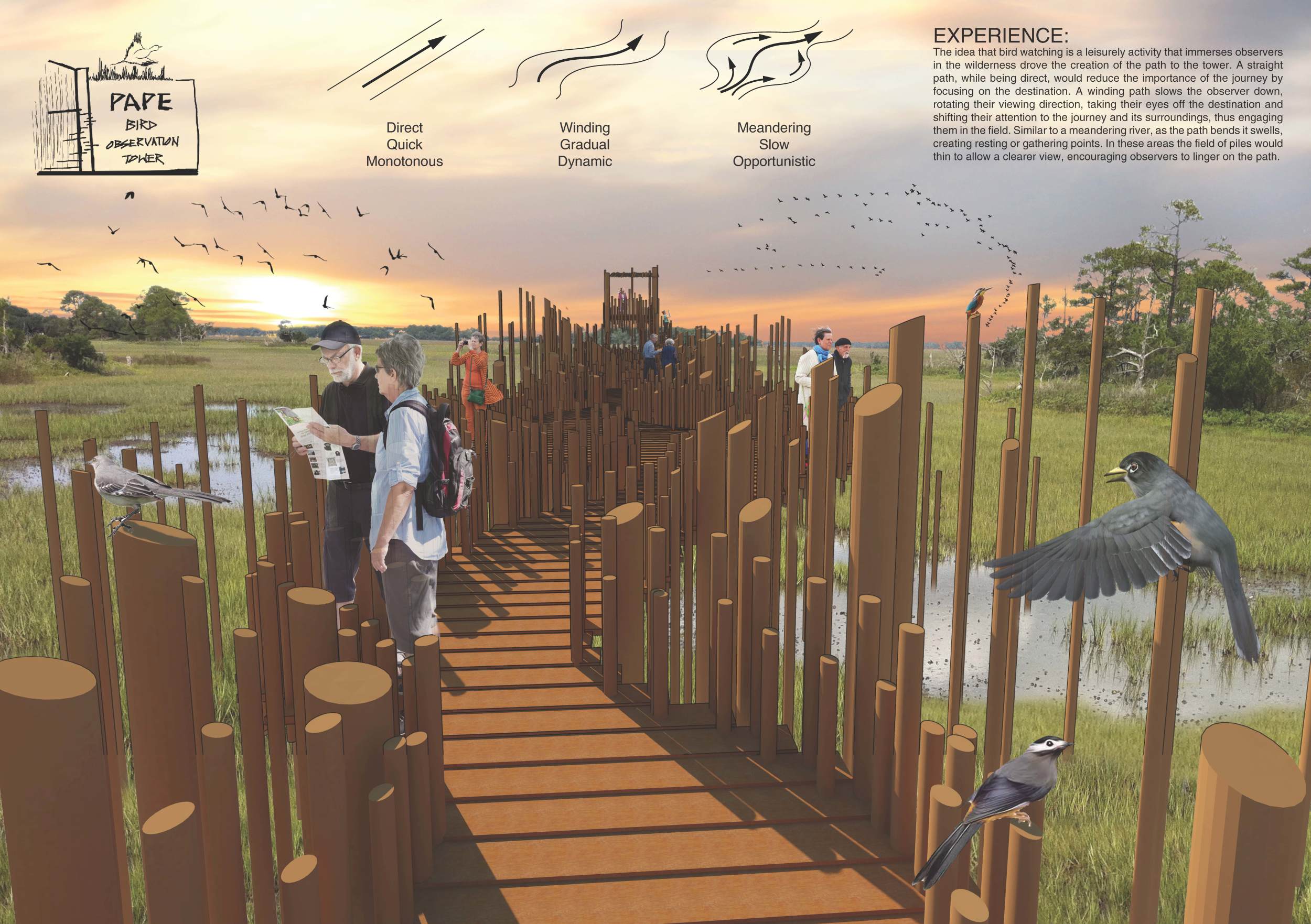 Architecture project // Curvilinear Observation Tower Crafted from ...