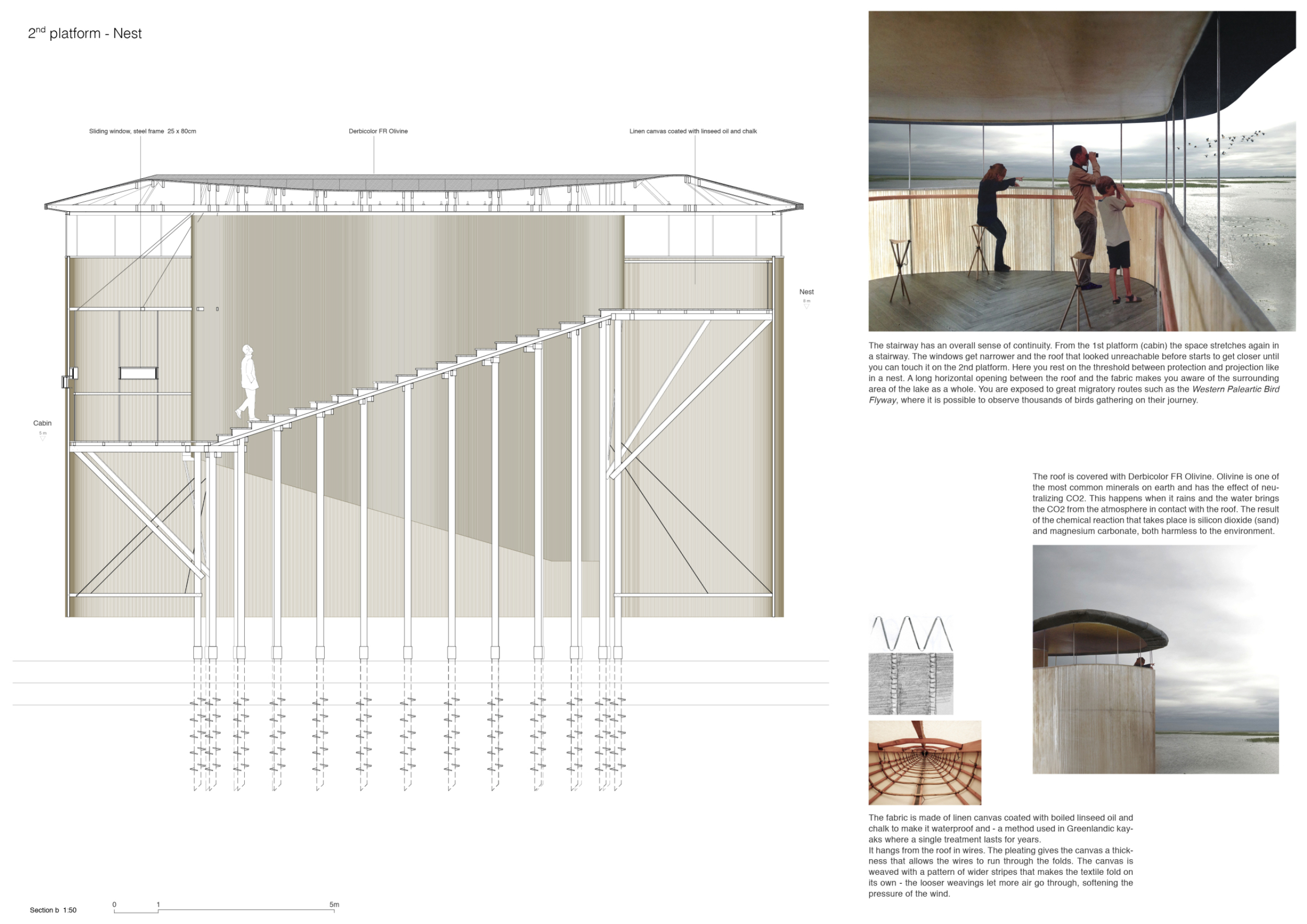 Architecture project // Translucent Fabric and Dricolor Roof Define ...