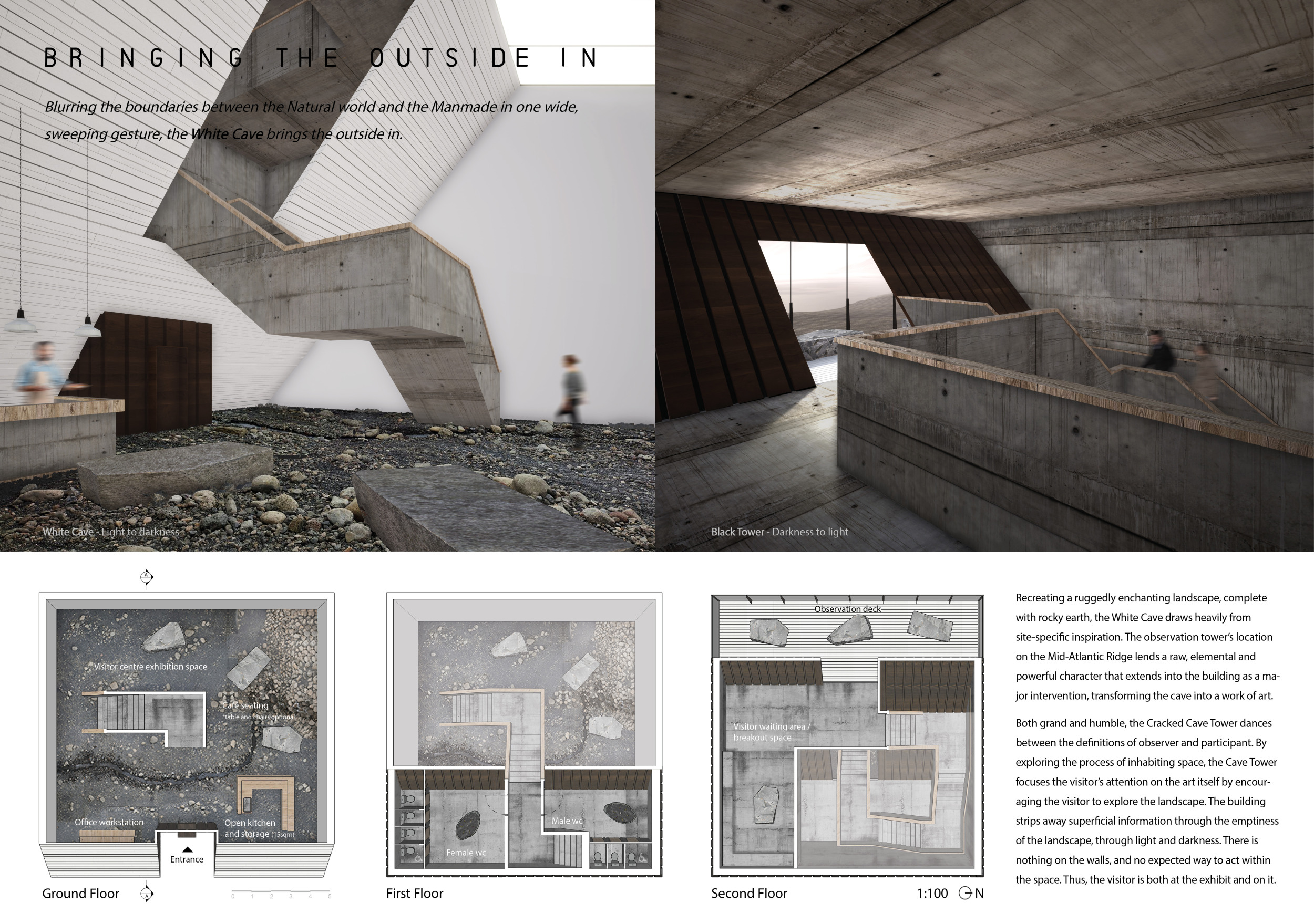 Architecture project // Fractured Forms with Birch Wood and Natural ...