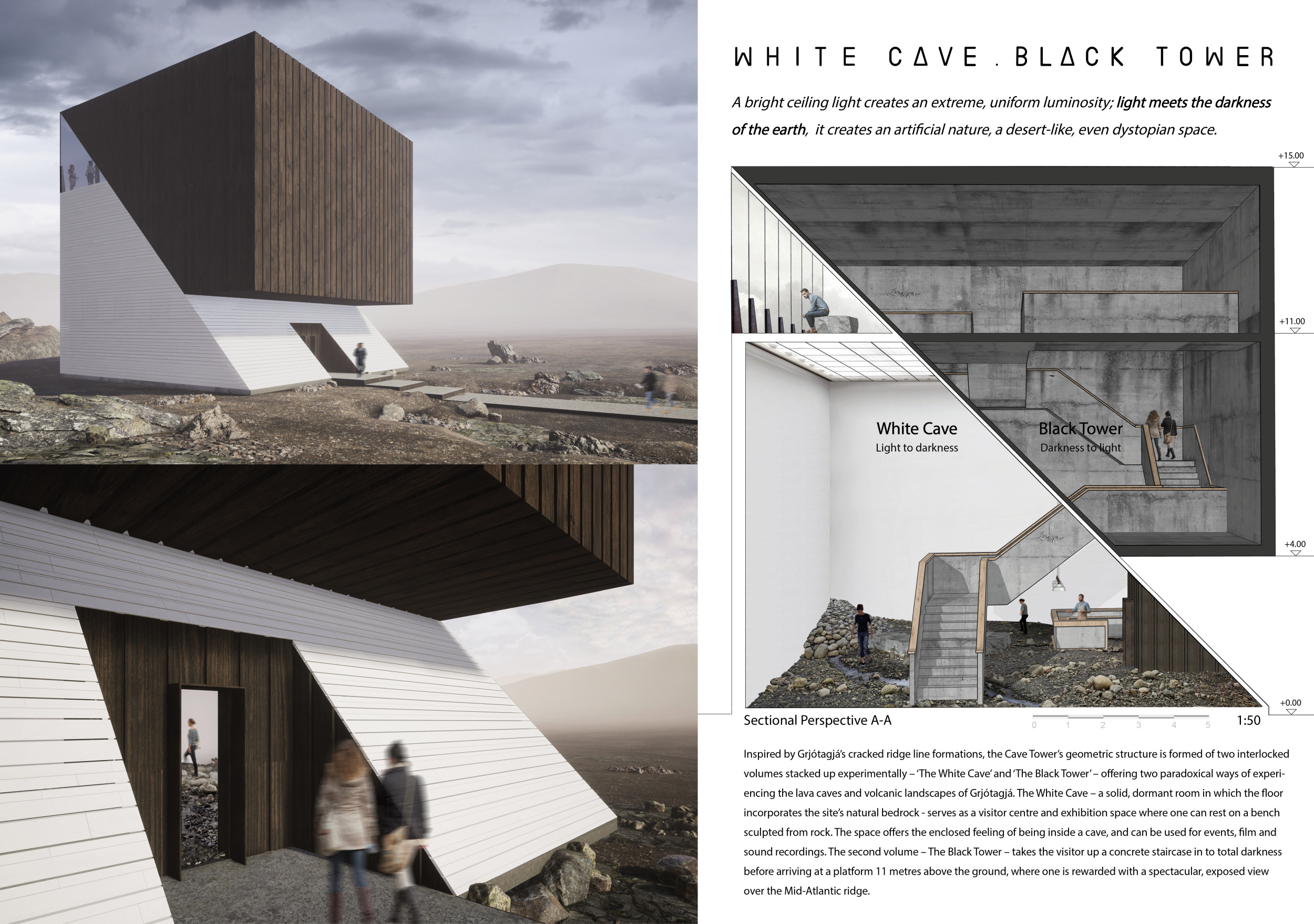 Architecture project // Fractured Forms with Birch Wood and Natural ...