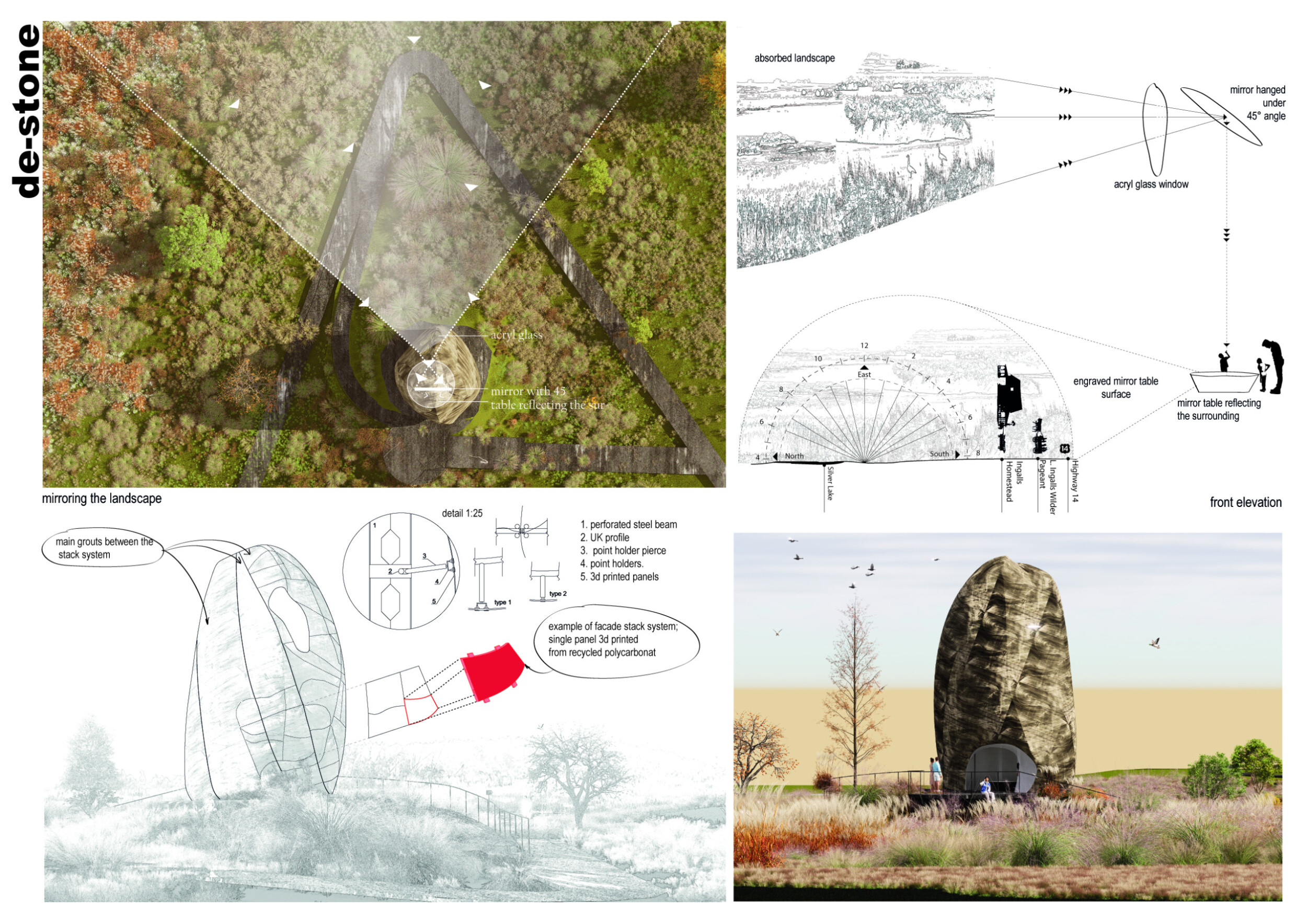 Architecture project // Geological Inspiration with 3d Printed ...