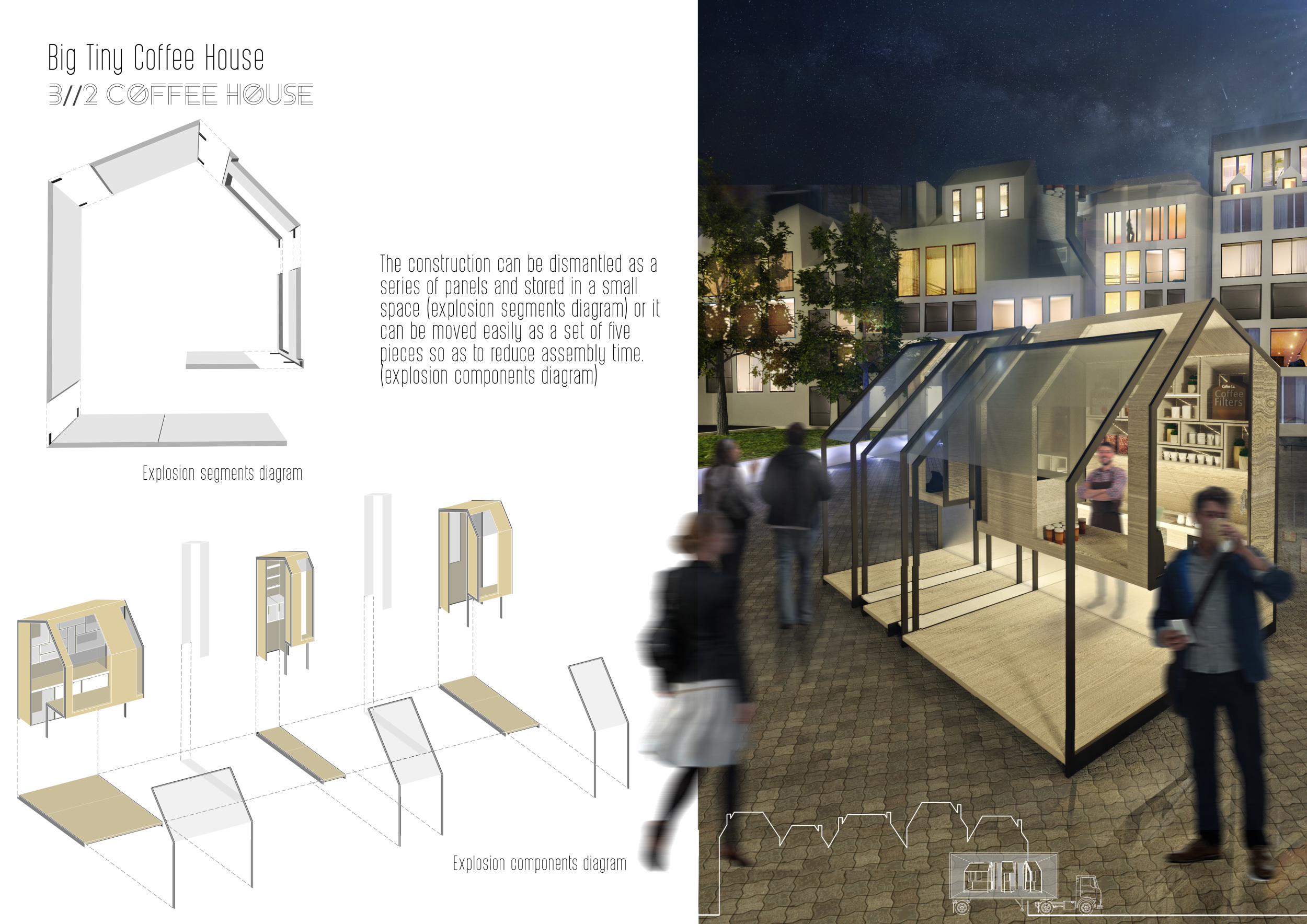 Architecture project // Laminated Wood and Honeycomb Panels Forming a ...