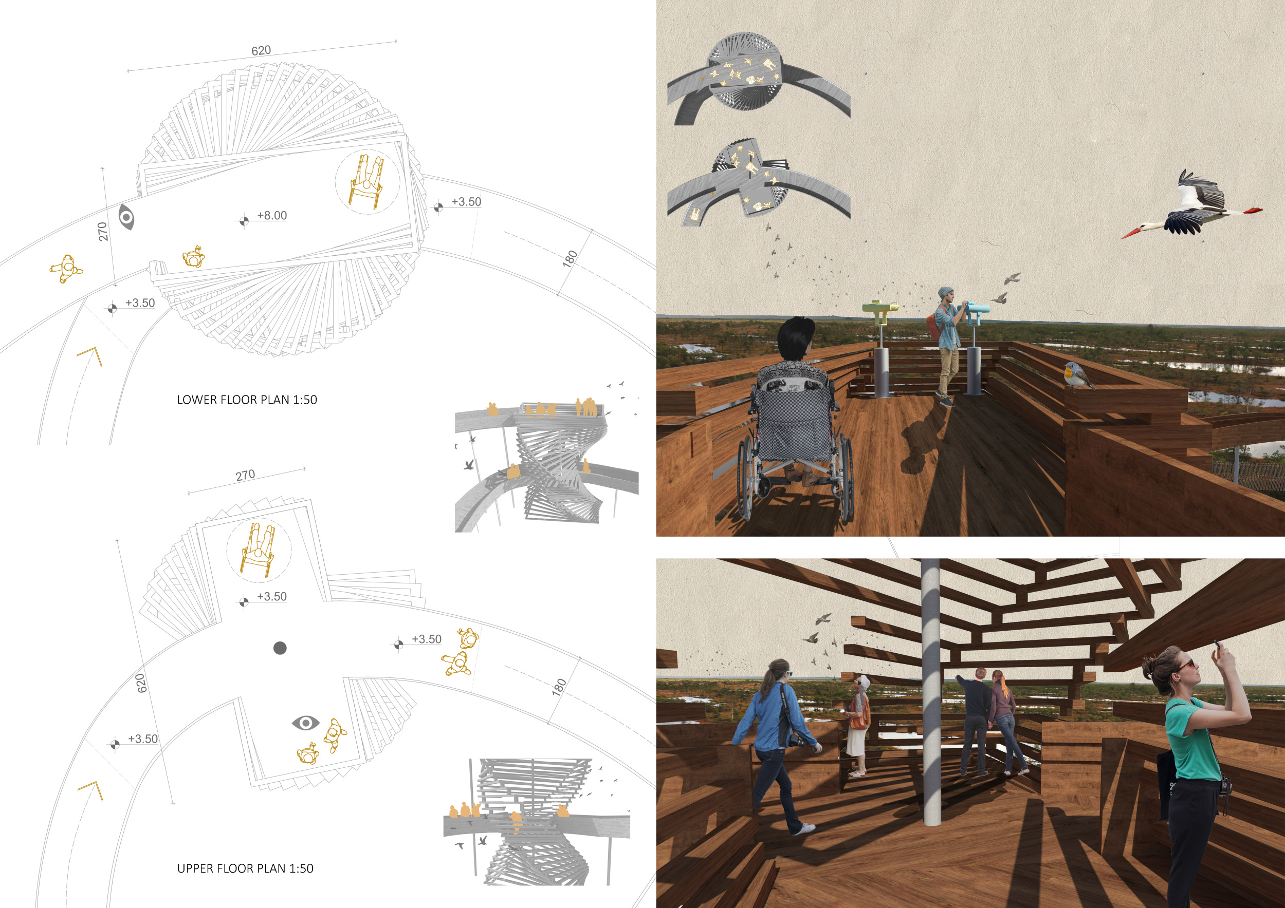 Architecture project // Twisted Viewing Deck Crafted from Sustainable ...