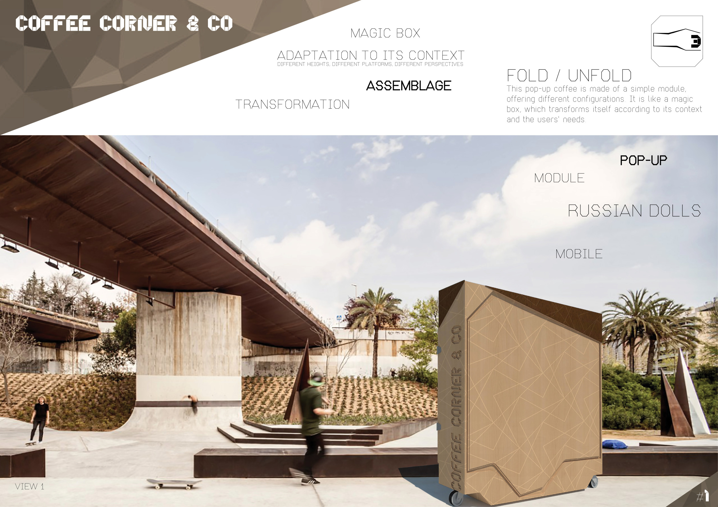 Architecture project // Transformable Kiosk Crafted from Laminated ...