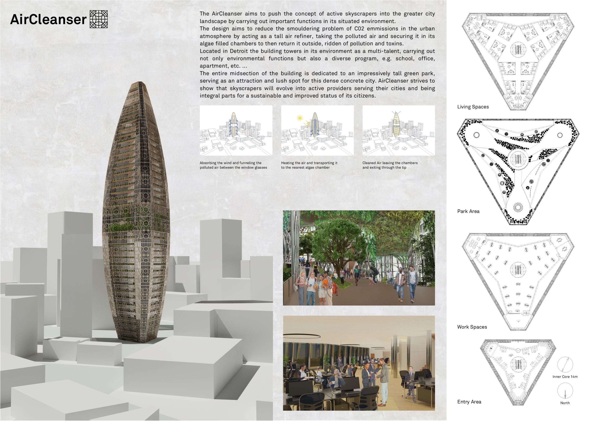 Architecture project // Algae-Filled Chambers Promoting Urban Air ...