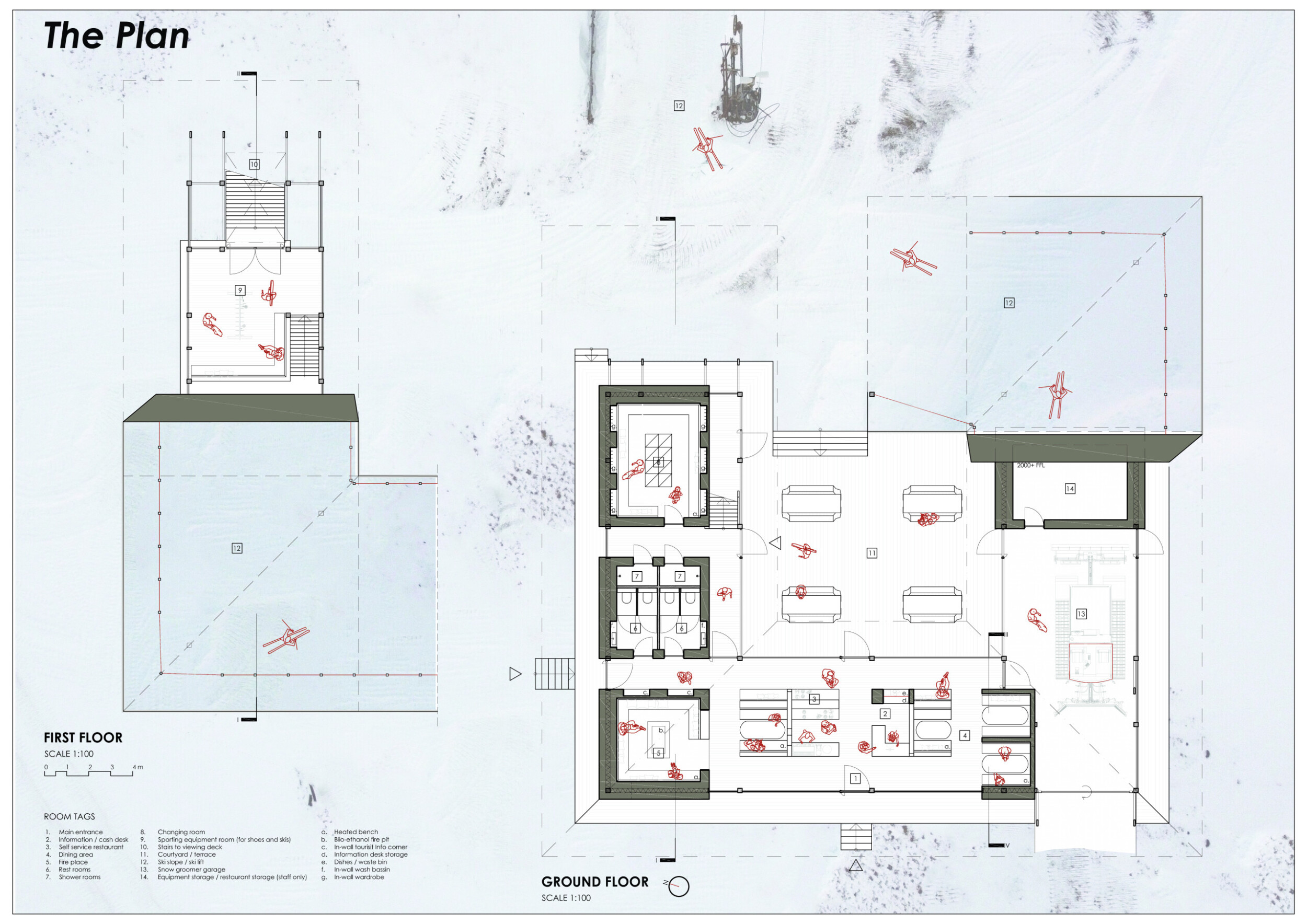 Architecture projects - skiing // Buildner