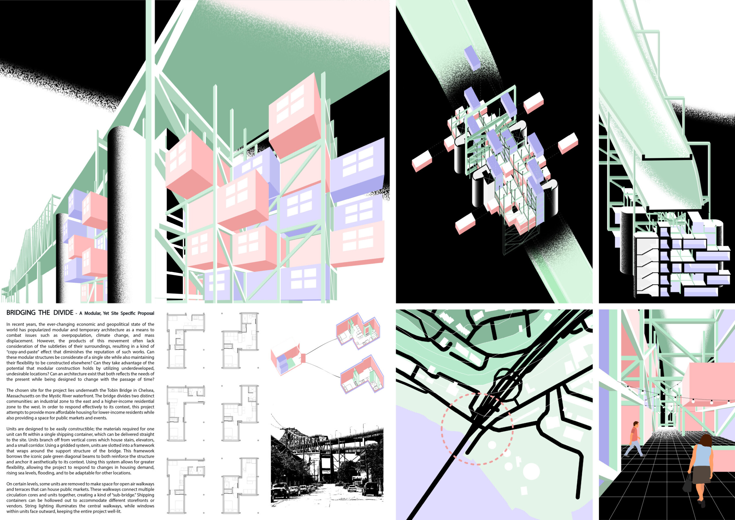 Architecture project // Elevated Modular Housing with Steel Framework ...