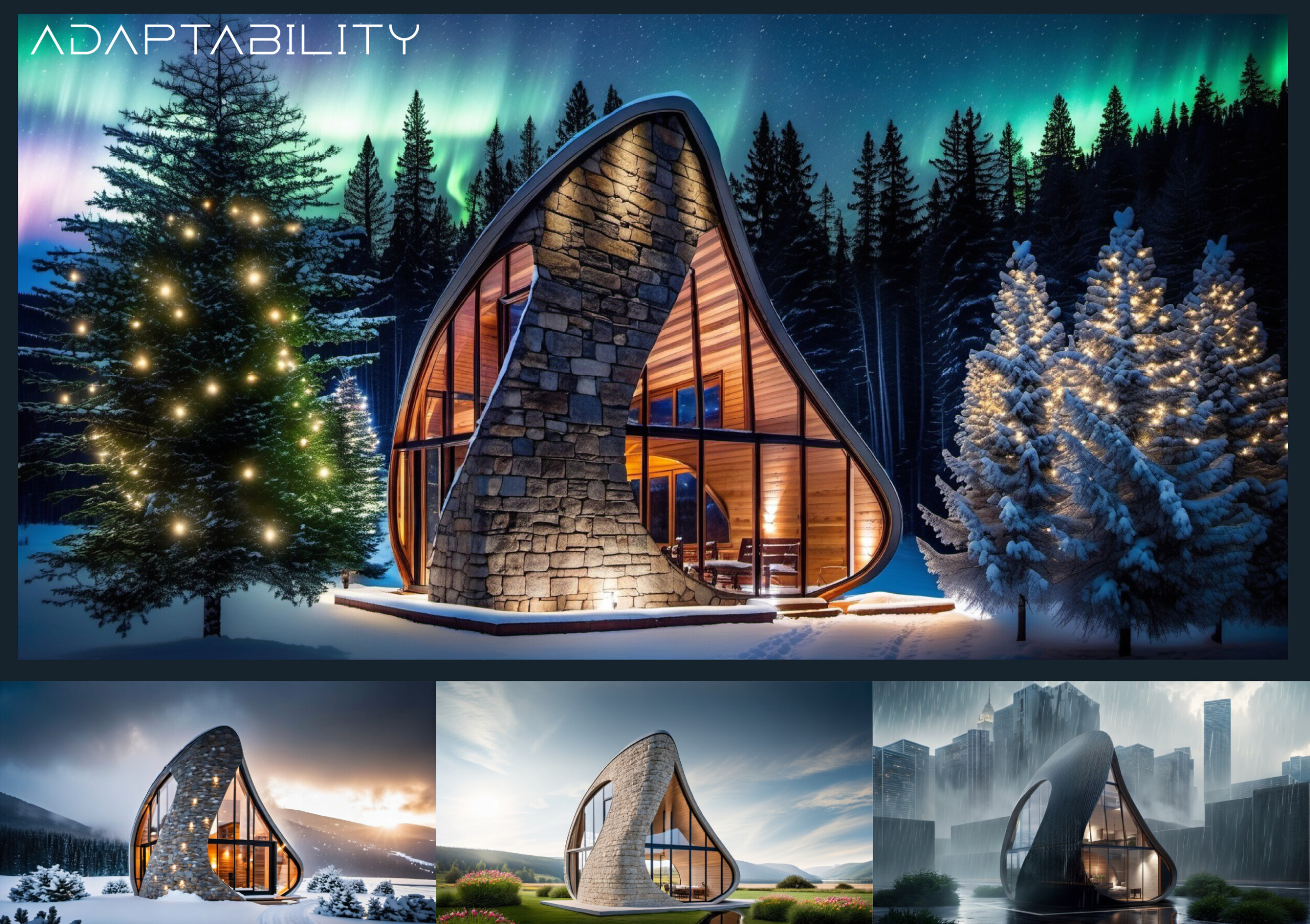 Architecture project // Asymmetrical Concrete Form with Expansive Glass ...