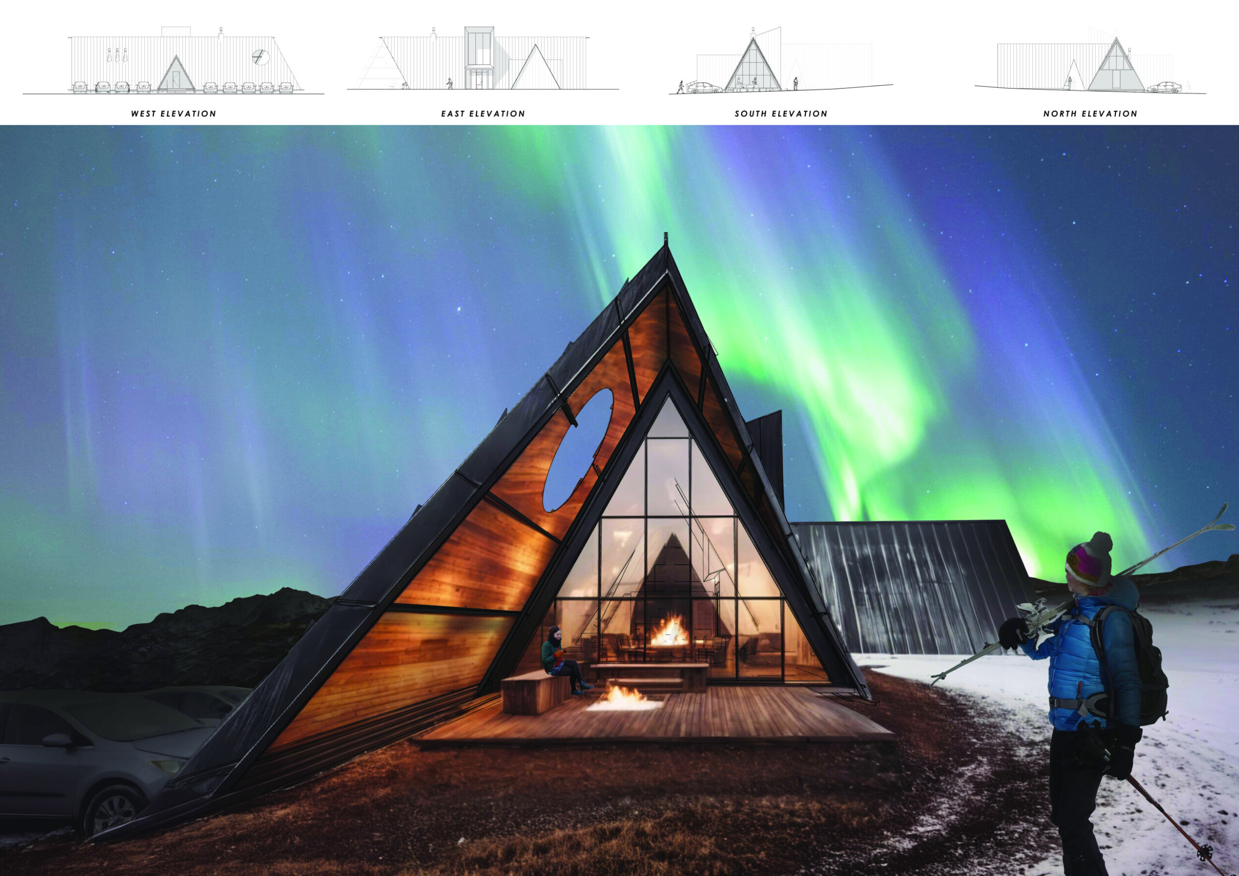 Architecture project // Snow-Shedding Triangular Form Featuring ...