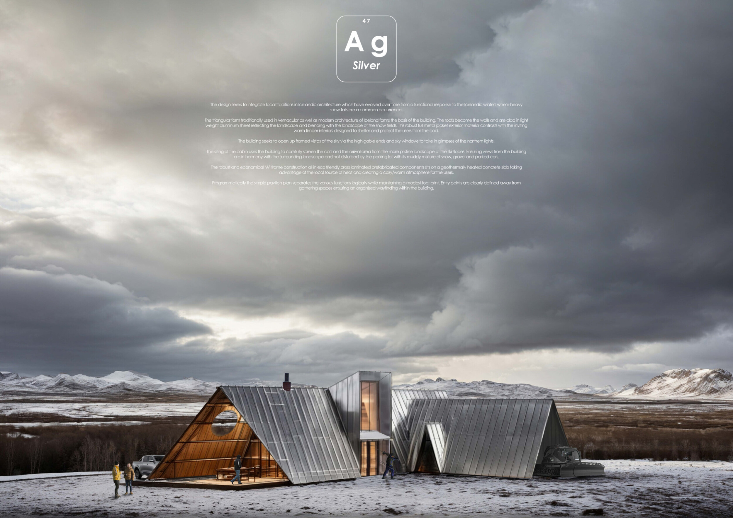 Architecture project // Snow-Shedding Triangular Form Featuring ...