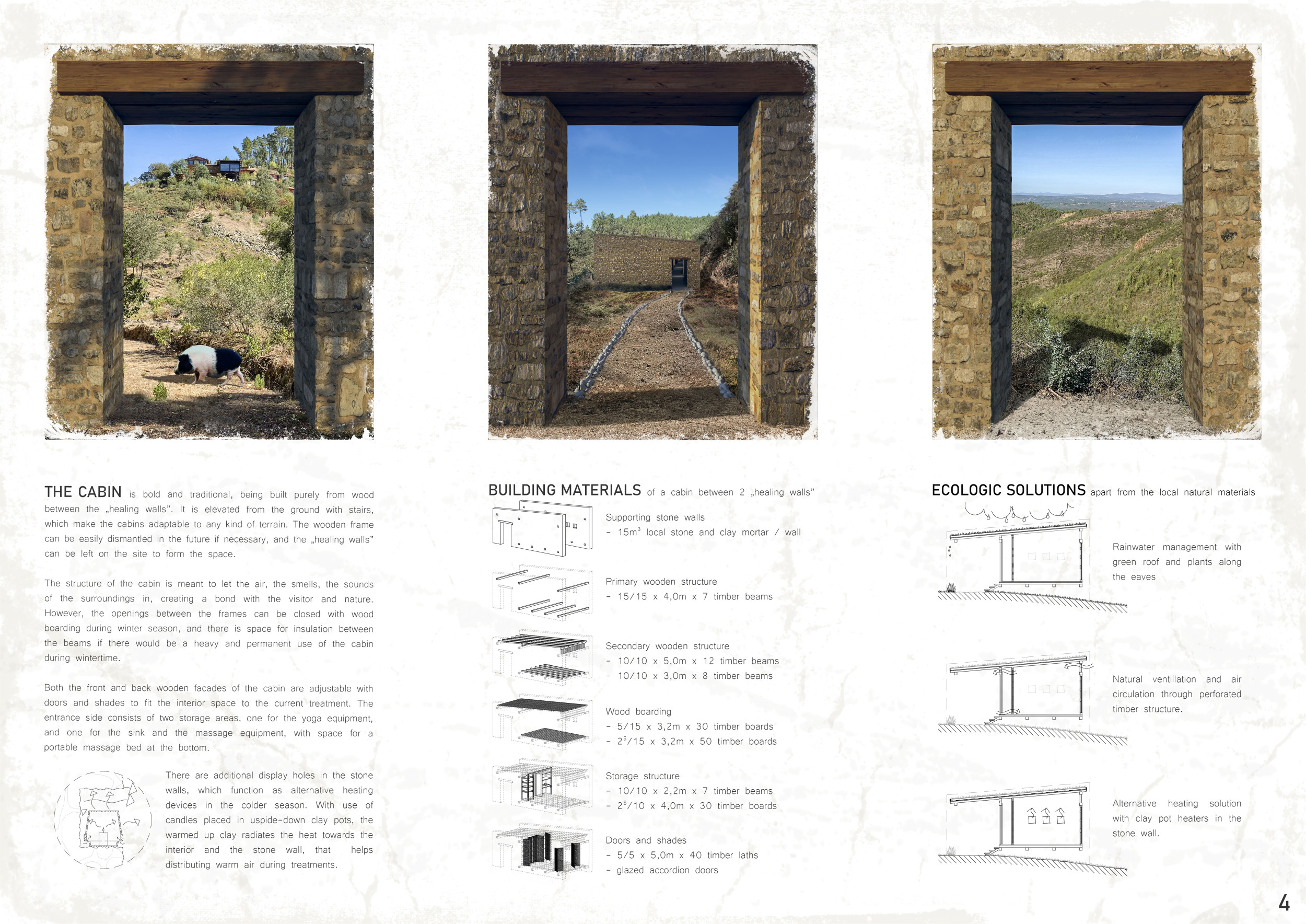 Architecture project // Healing Walls Constructed with Local Stone and ...