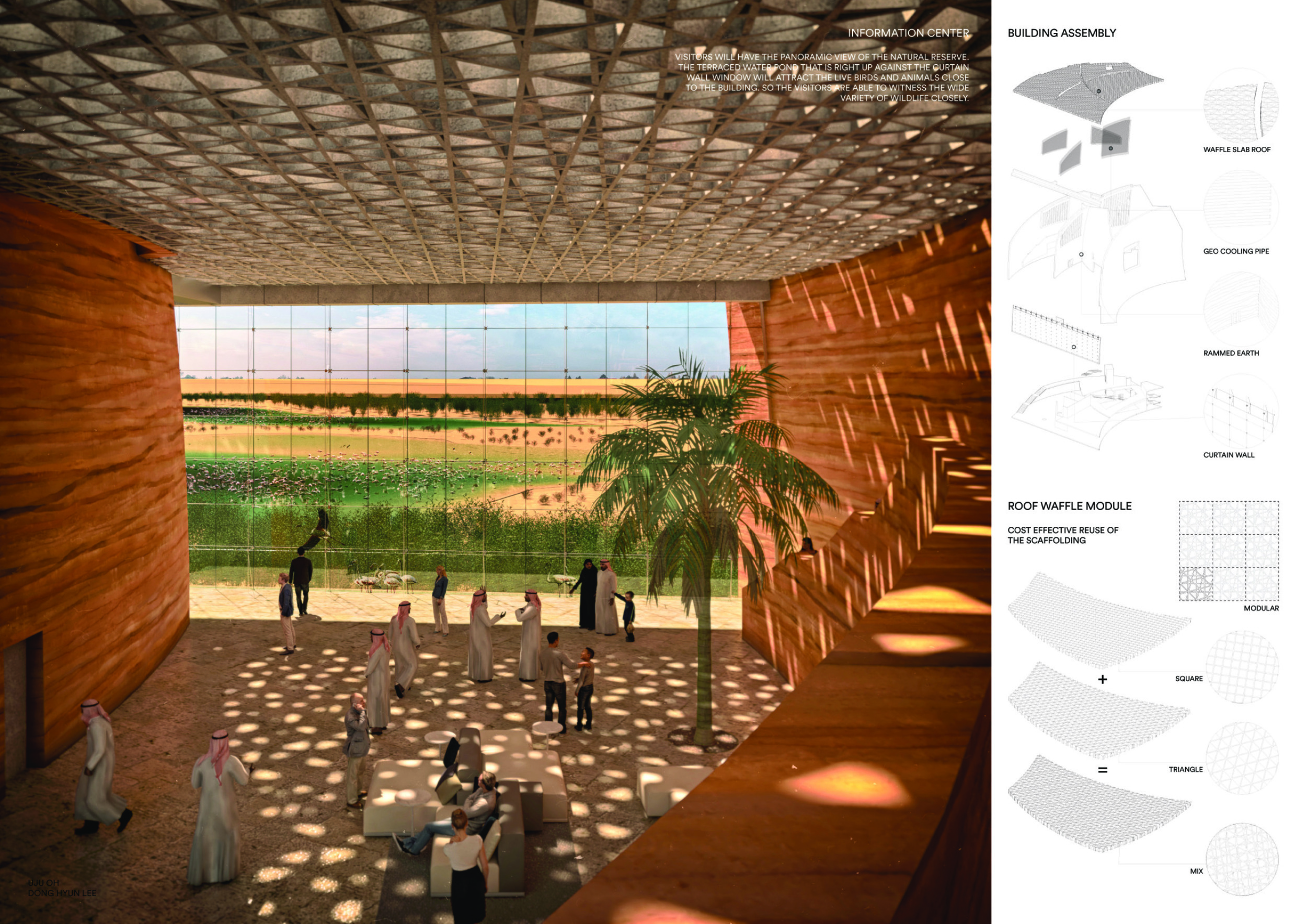 Architecture project // Rammed Earth Walls Framing a Wildlife Sanctuary ...
