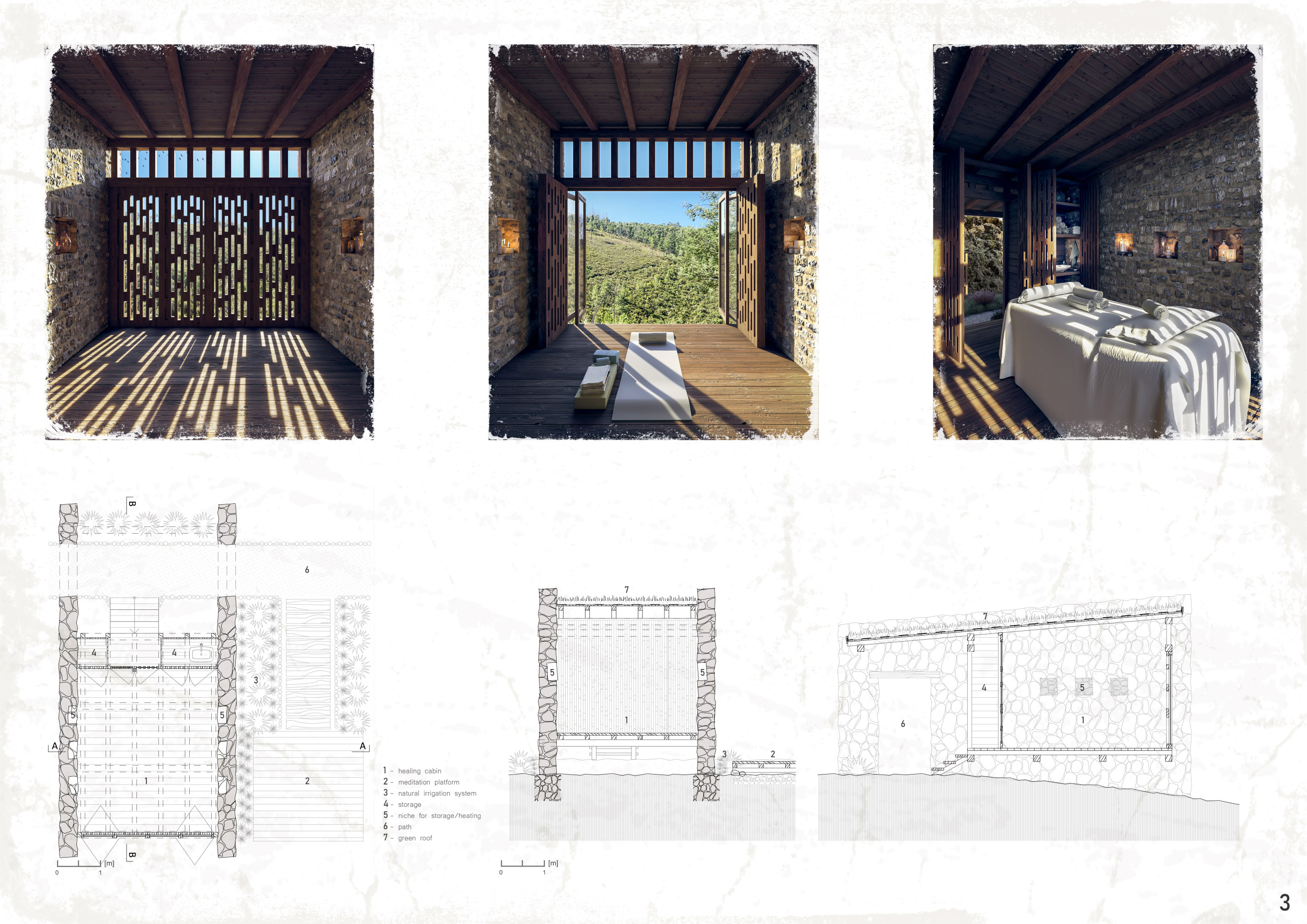 Architecture project // Healing Walls Constructed with Local Stone and ...