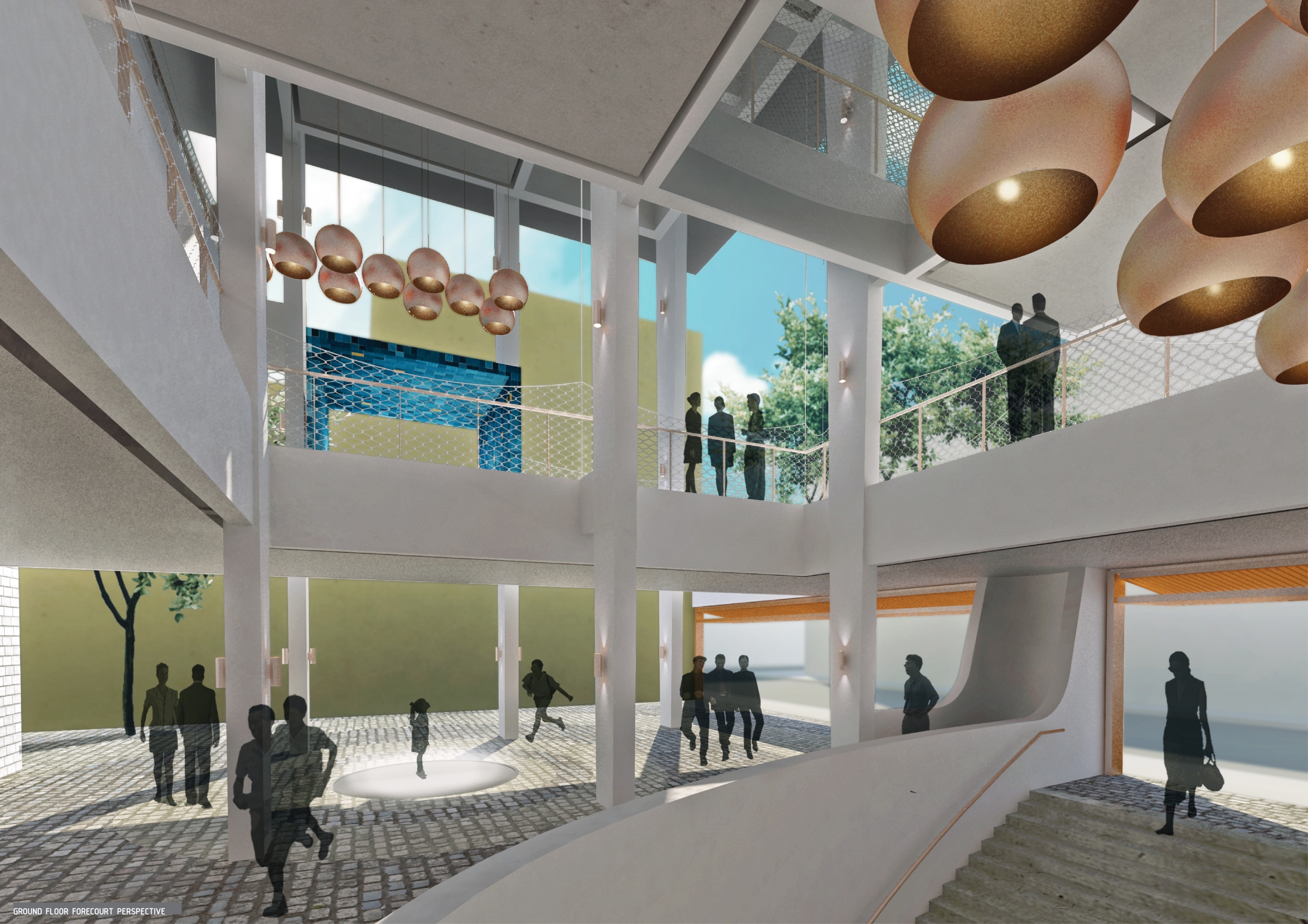 Architecture project // Subterranean Exhibits Enclosed in Compressed ...