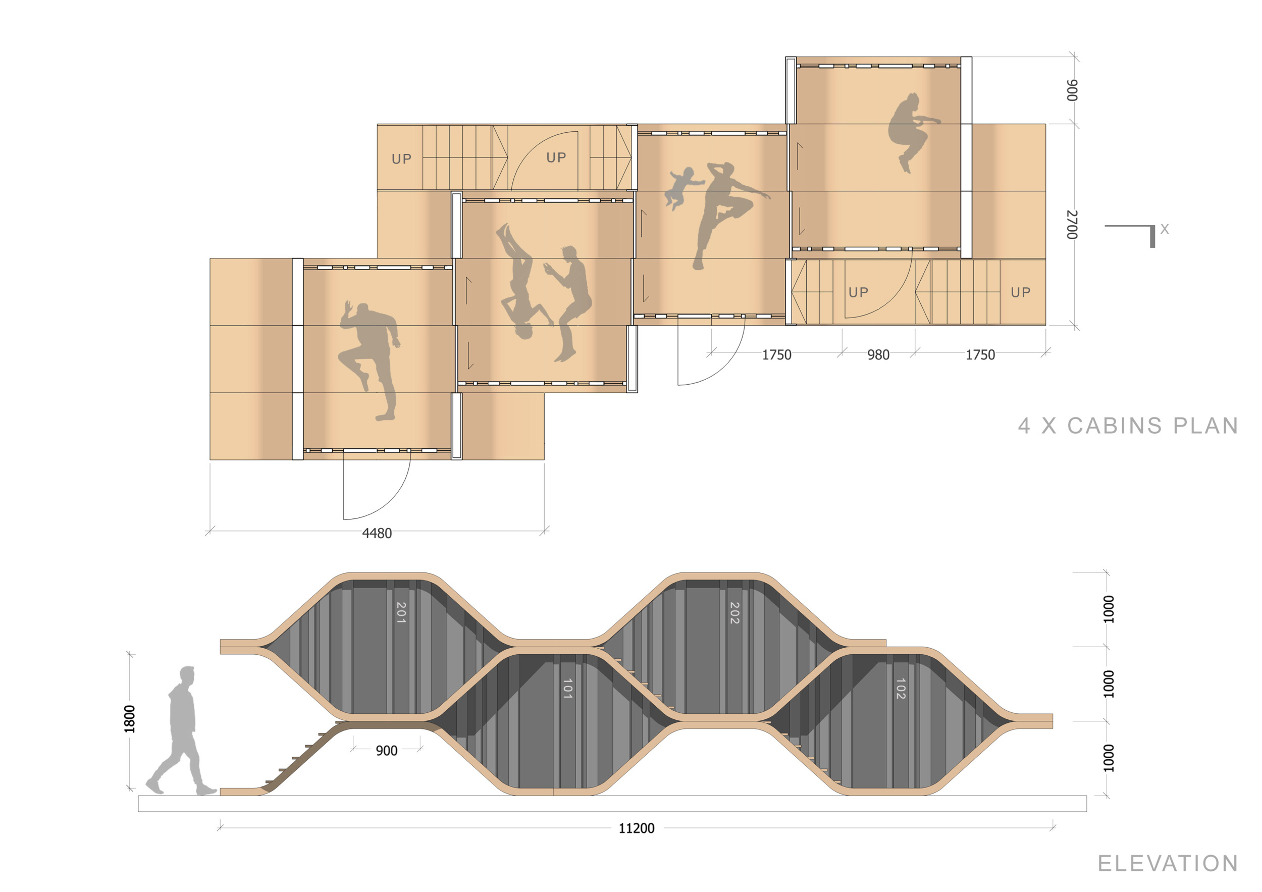 Architecture project // Serpentine Form Crafted from Engineered Wood ...