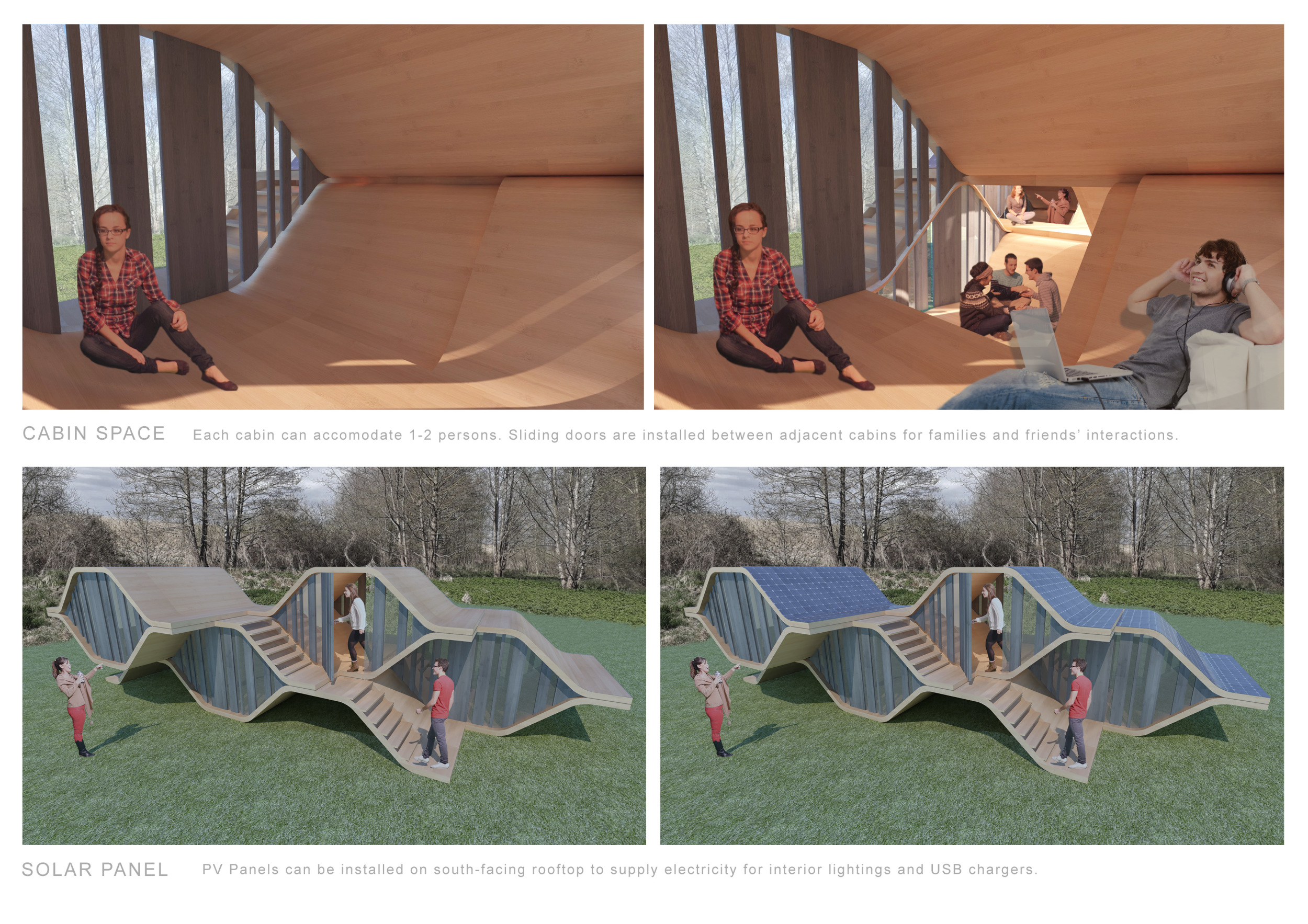 Architecture project // Serpentine Form Crafted from Engineered Wood ...