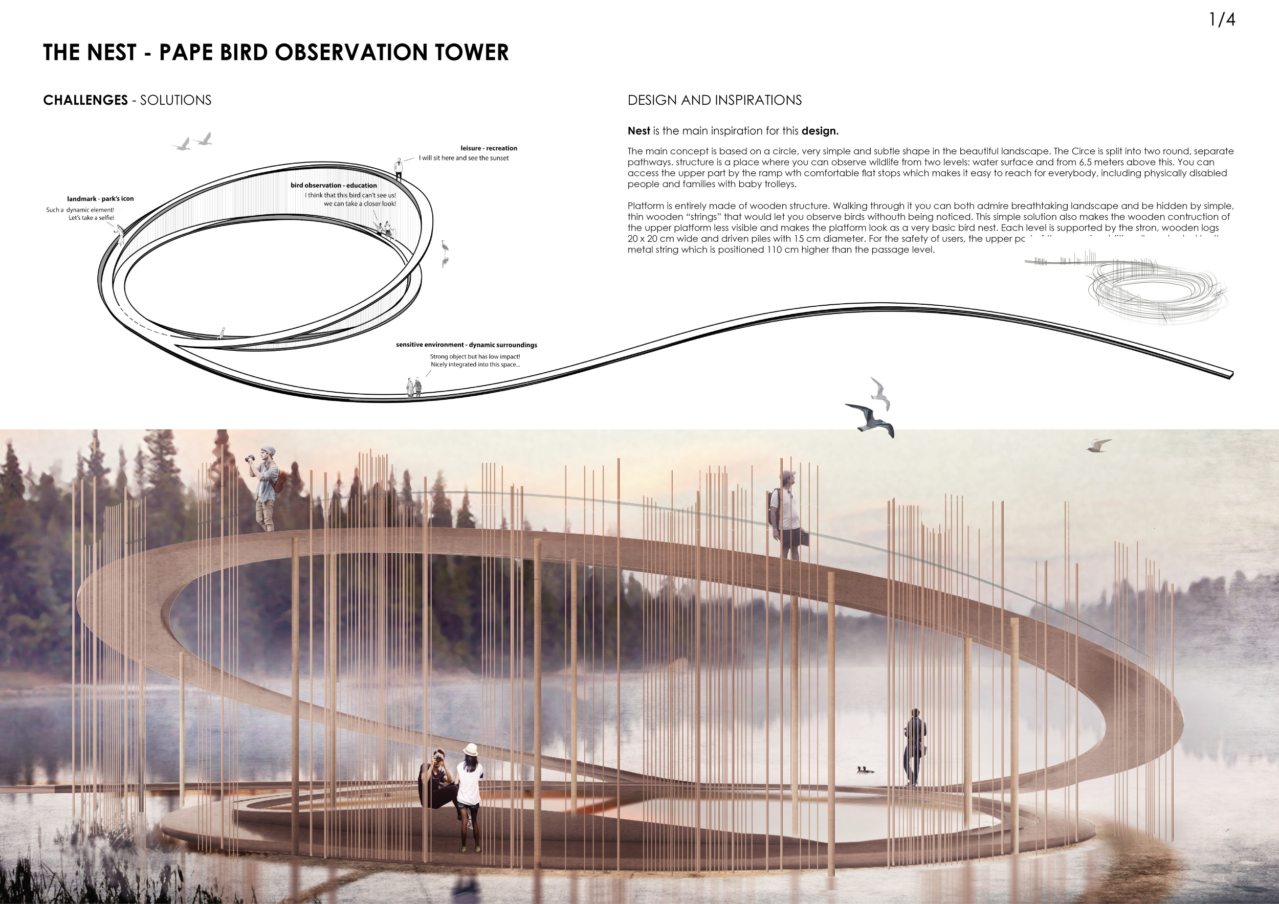 Architecture project // Cylindrical Observation Platform Crafted from ...