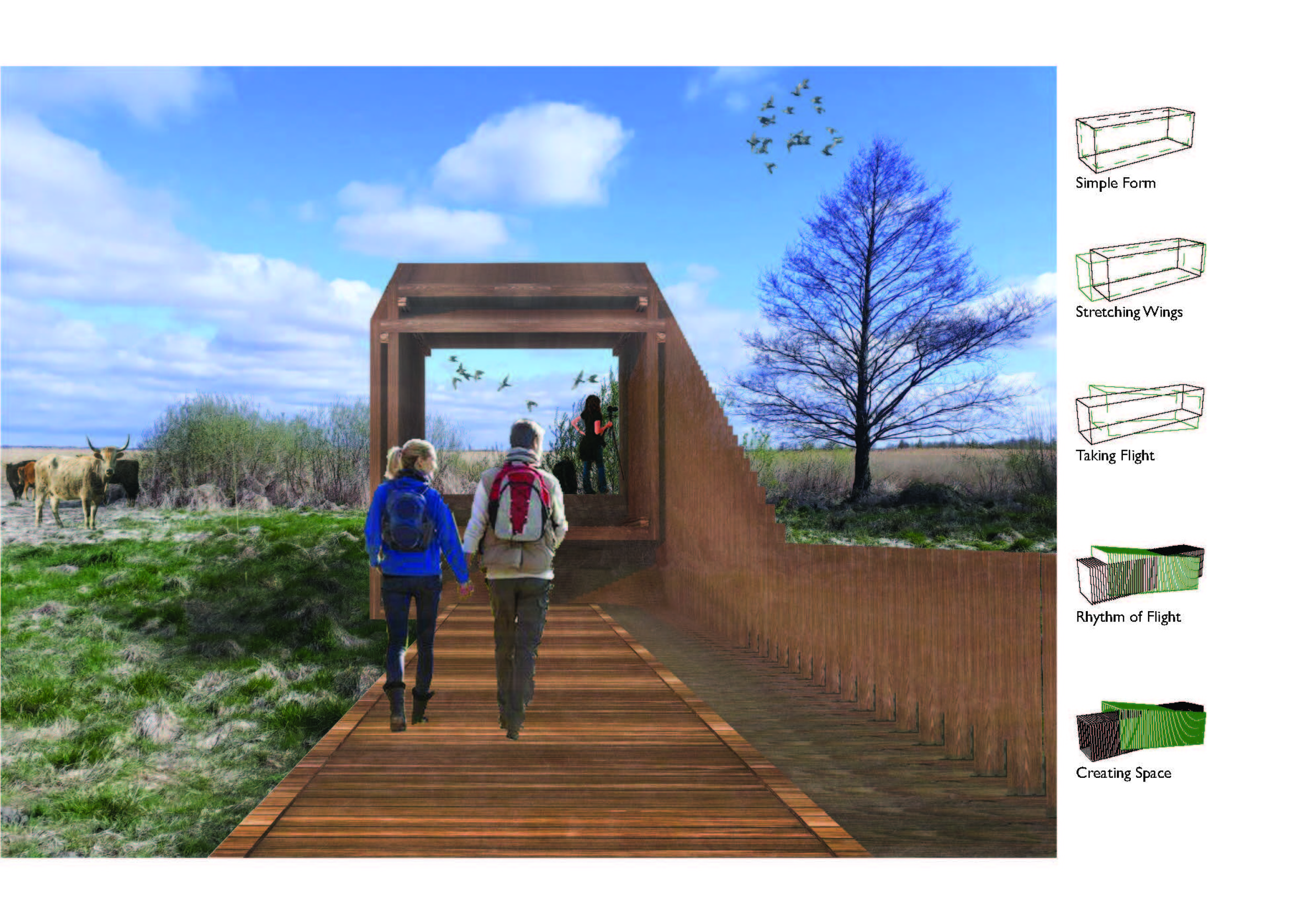 Architecture project // Elevated Viewing Platform Crafted from Locally ...