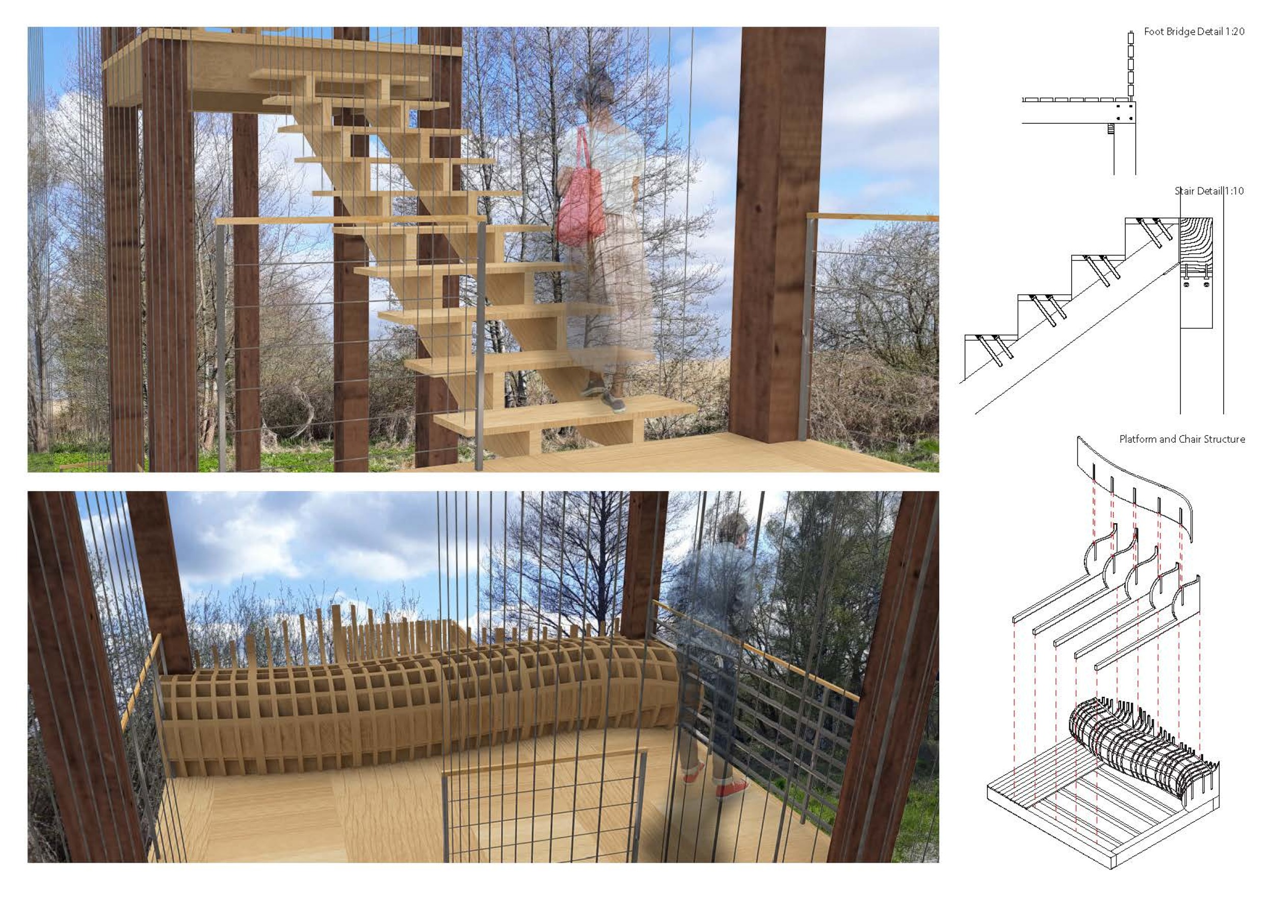 Architecture project // Elevated Wildlife Observation Tower Crafted ...