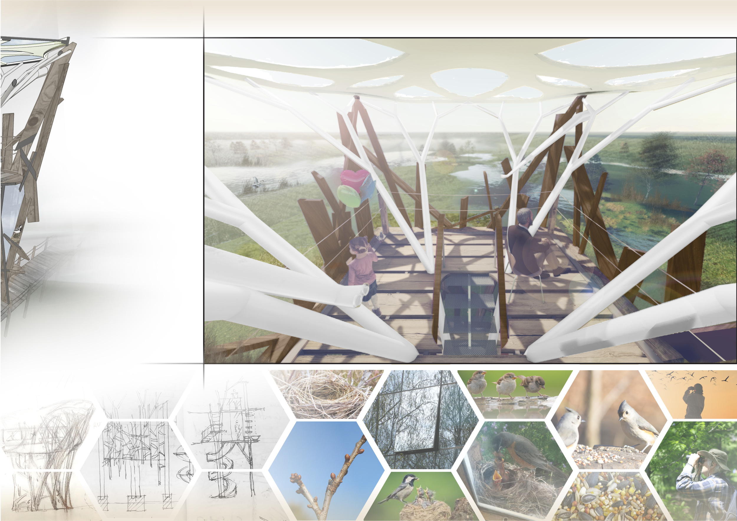 Architecture project // One-Way Mirrored Glass Observation Tower ...