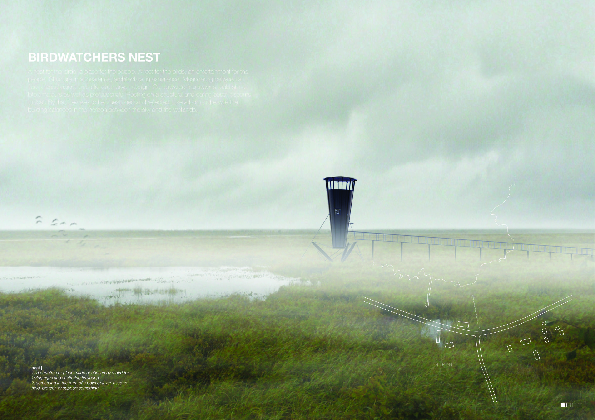 Architecture project // Elevated Observation Platform Crafted from ...